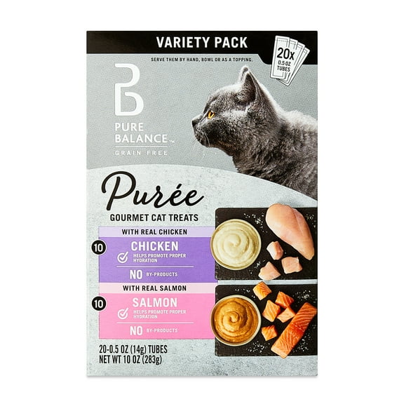 (2 pack) Pure Balance Grain Free Gourmet Wet Cat Treats, Variety Pack ...
