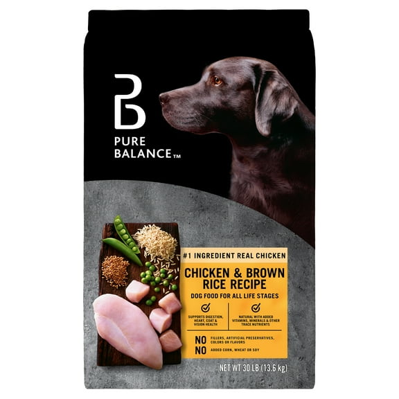 (10 pack) Pure Balance Pro+ Senior Salmon & Brown Rice Recipe Dry Dog ...