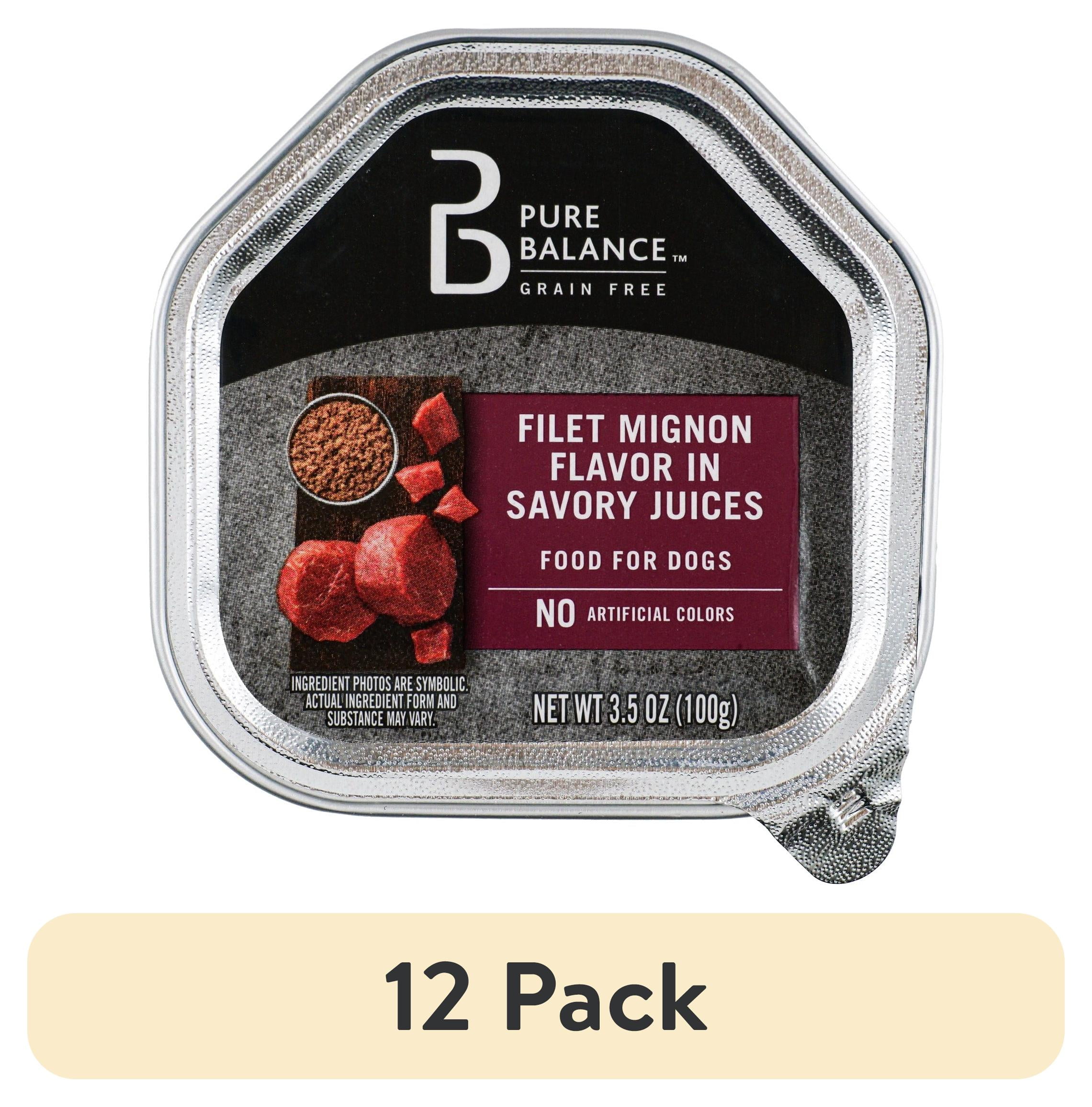 (12 pack) Pure Balance Filet Mignon Tray, 3.5oz - Walmart.com