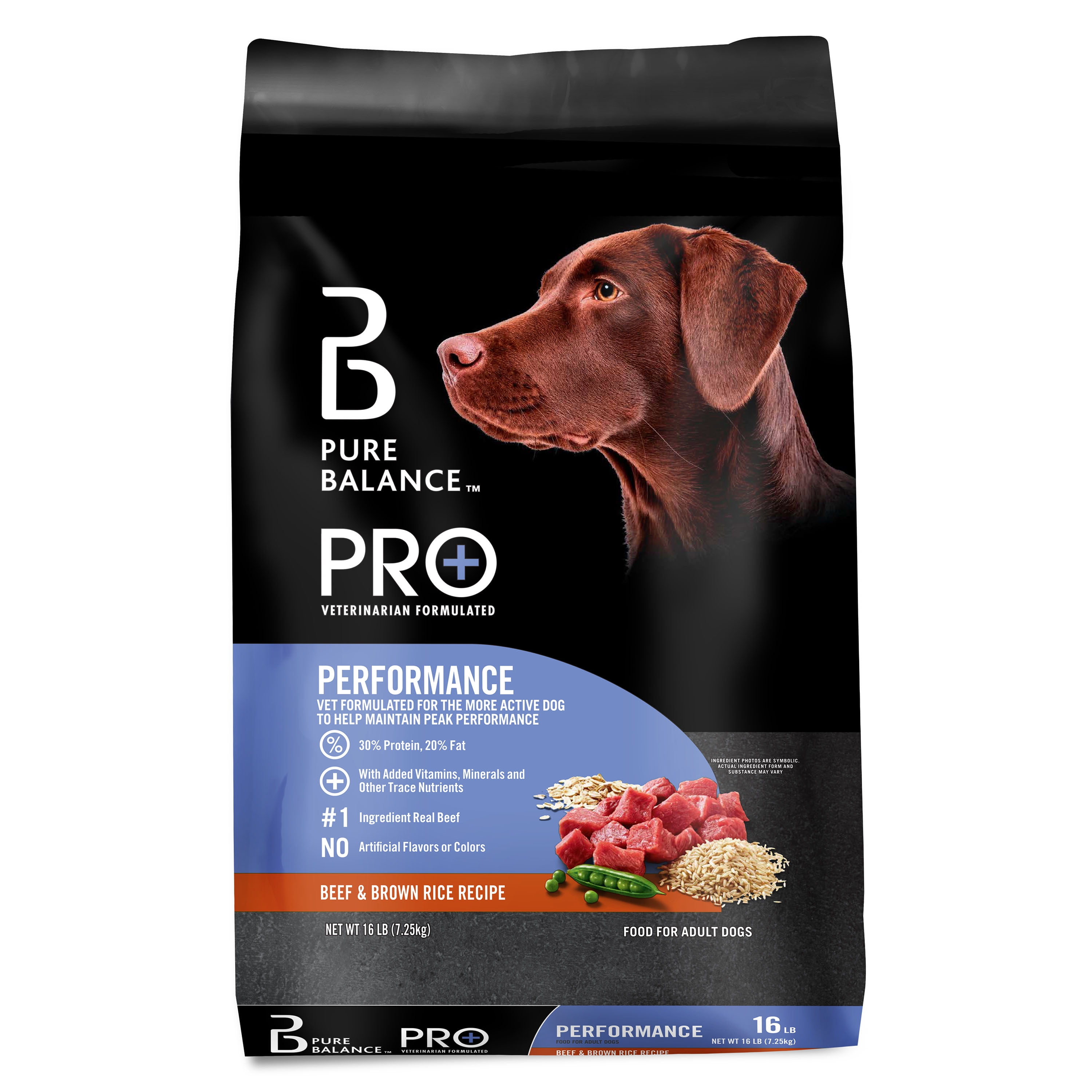 Brandclub - Pure Balance Pro+ Performance Beef & Brown Rice Recipe Dry ...