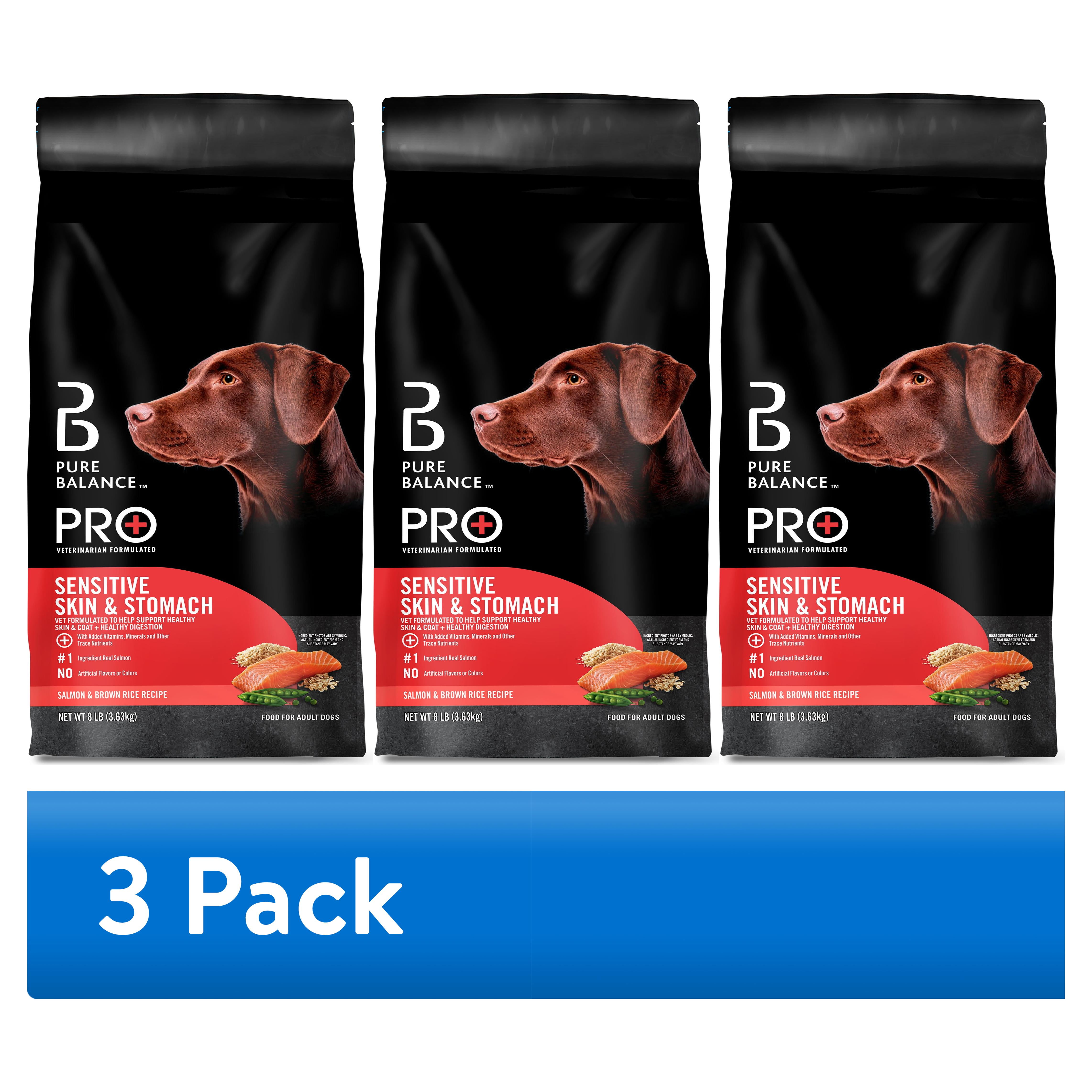 (3 pack) Pure Balance Pro+ Sensitive Skin & Stomach Dog Food, Salmon ...