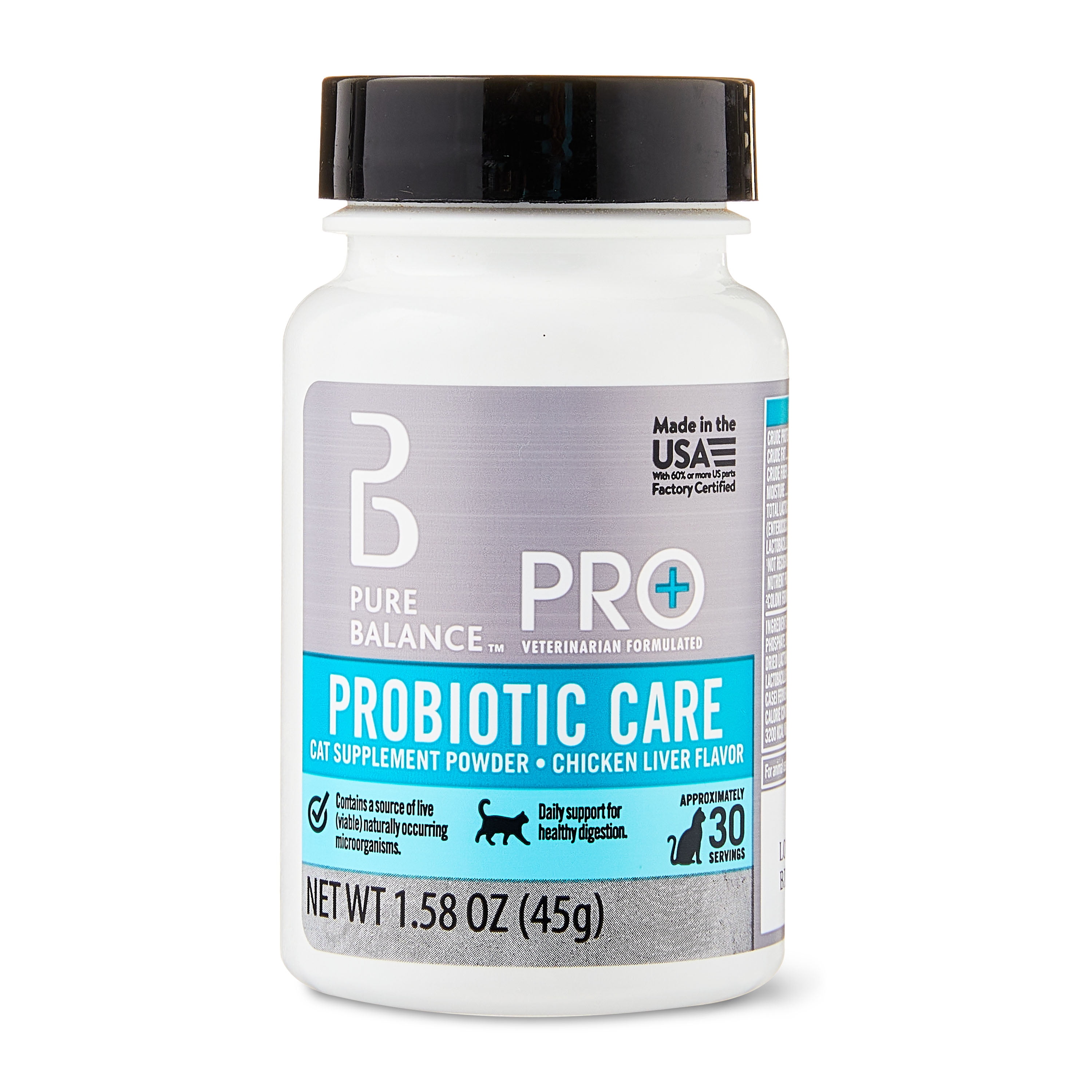 Pure Balance Pro+ Veterinarian Formulated Probiotic Care for Cats ...