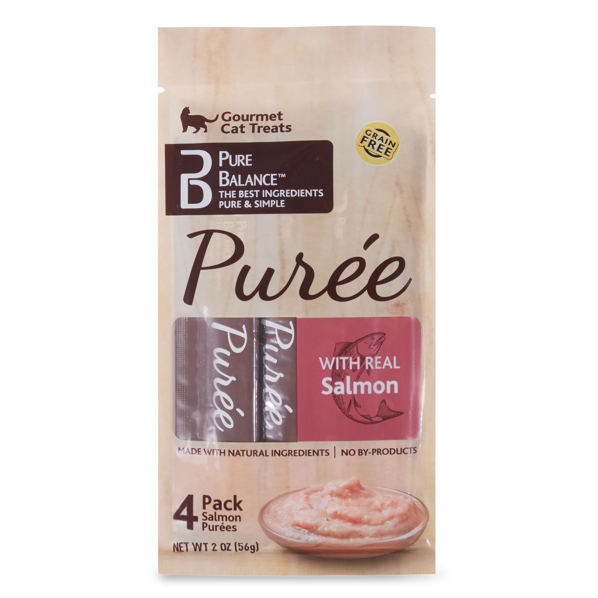 Pure Balance Pure with Real Salmon Gourmet Cat Treats, 4 count, 2 oz ...