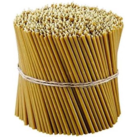 Pure Beeswax Candles - Honey-Scented, Decorative Thin Taper Candles ...