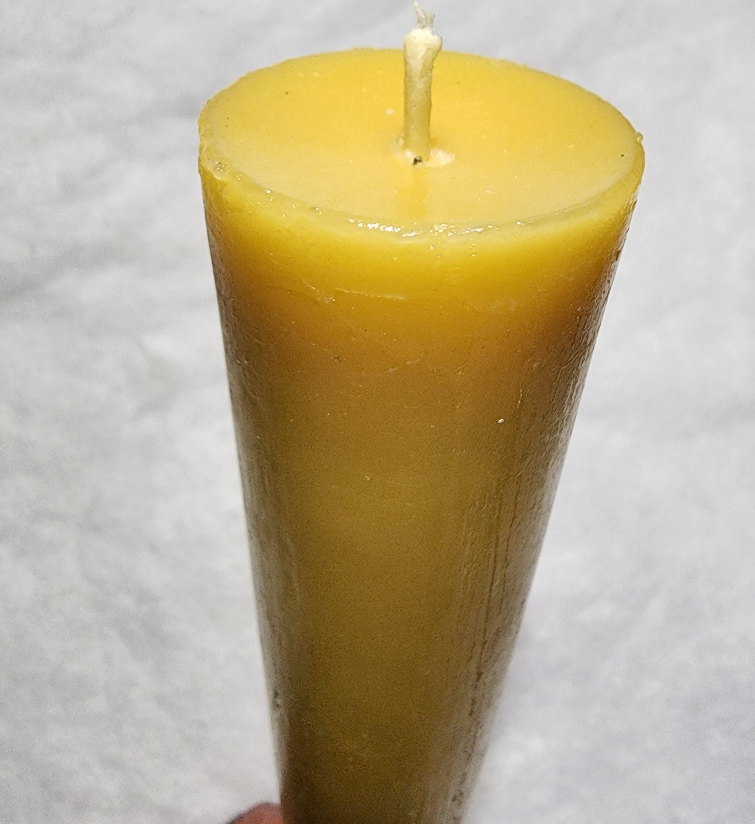 Pure Beeswax pillar candle 42 hours burning time. Altar candle 1.5 ...