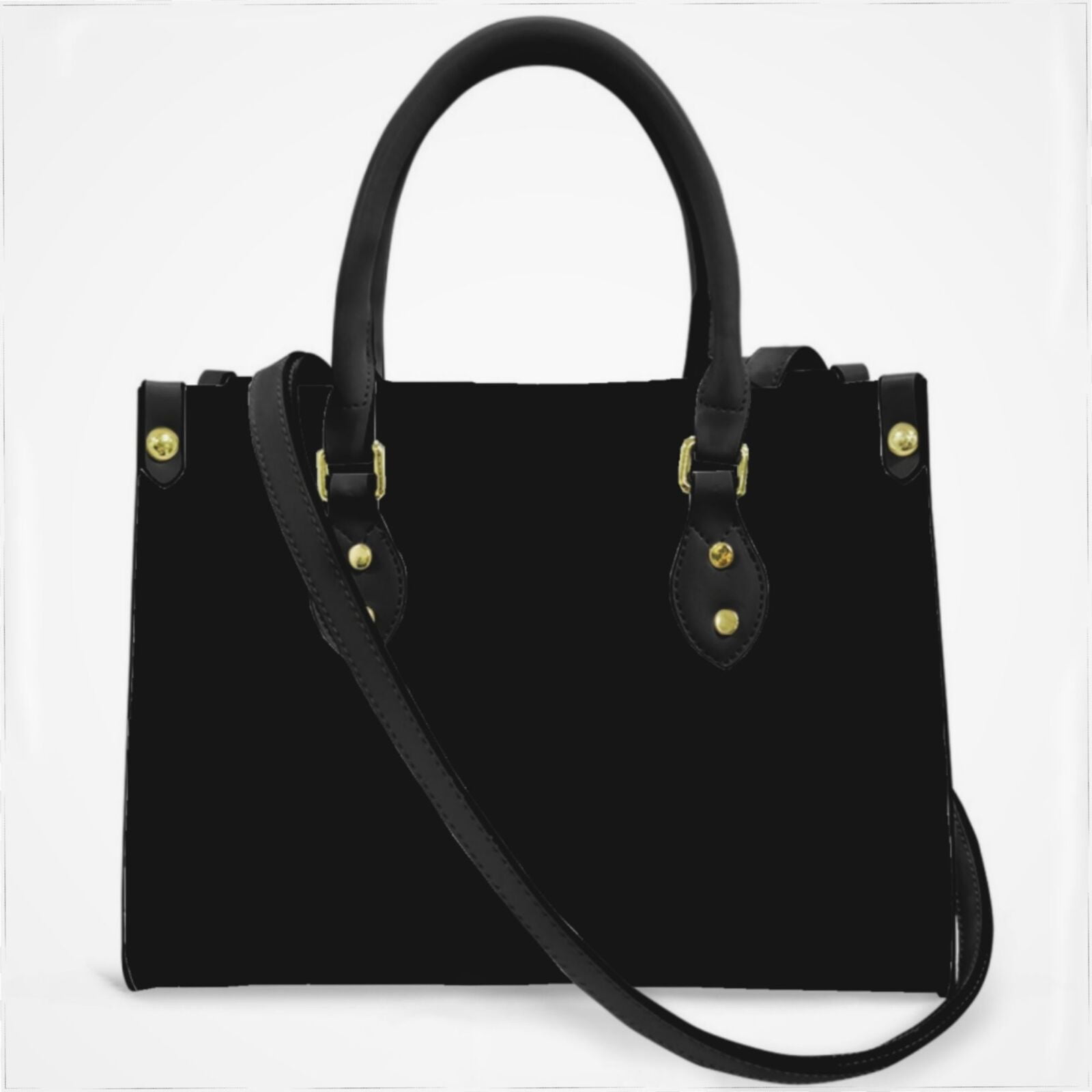 Pure Black Noble Cross Body Bags For Women Small Leather Female ...