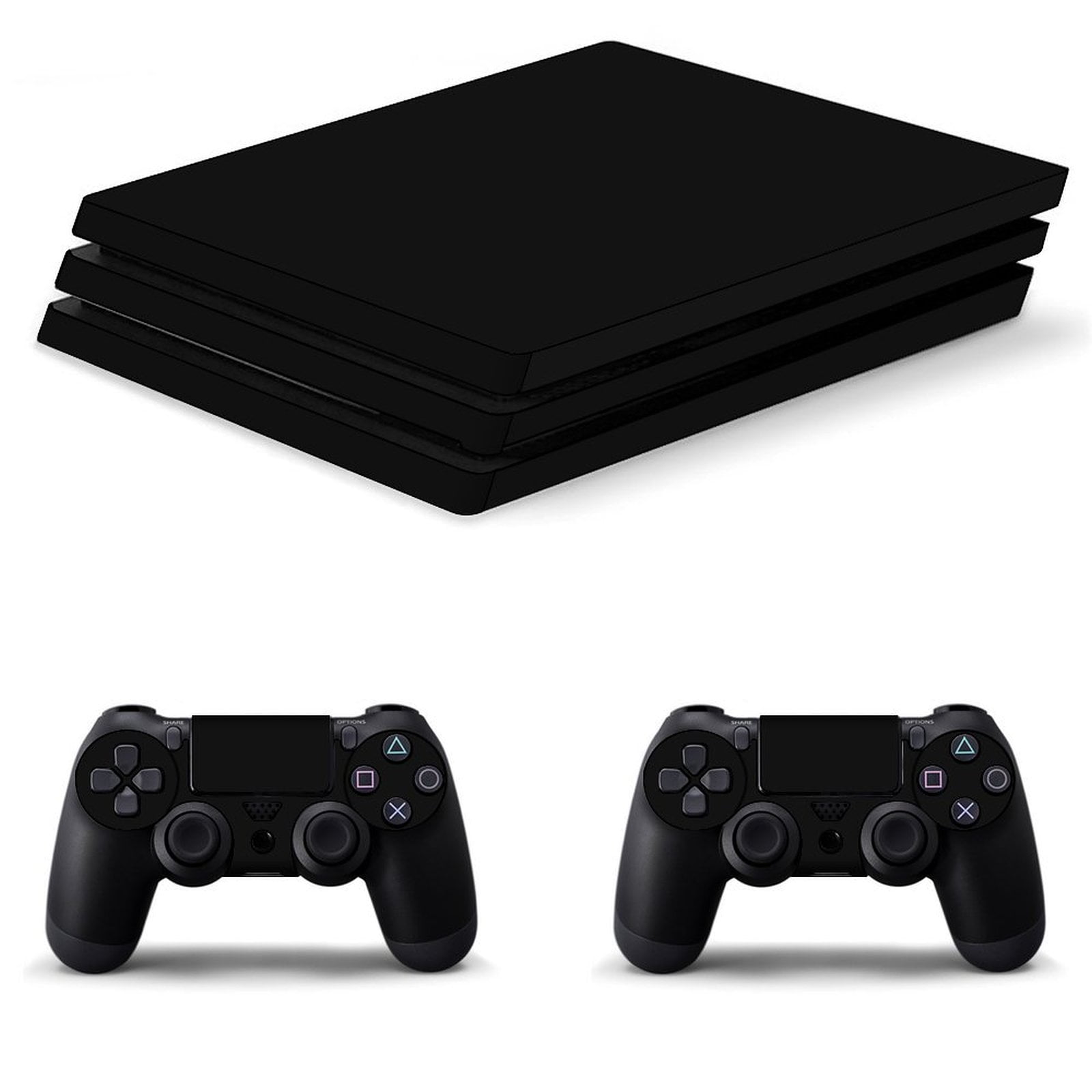 Pure Black Noble PS4/PS4 Pro/PS4 Slim Skin Sticker For Console And ...