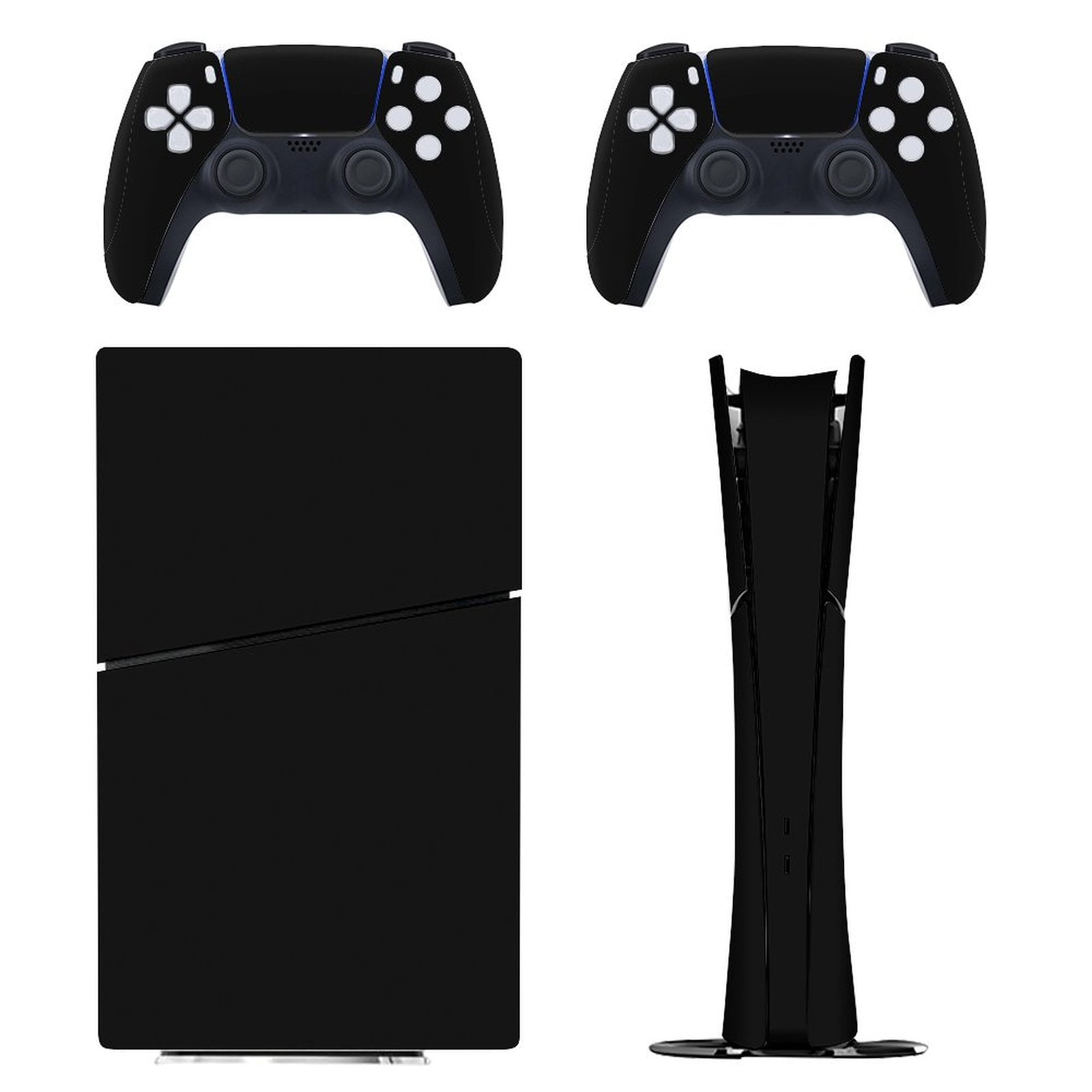 Pure Black Noble PS5/PS5 Pro/PS5 Slim Digital Disc Skin Sticker For ...