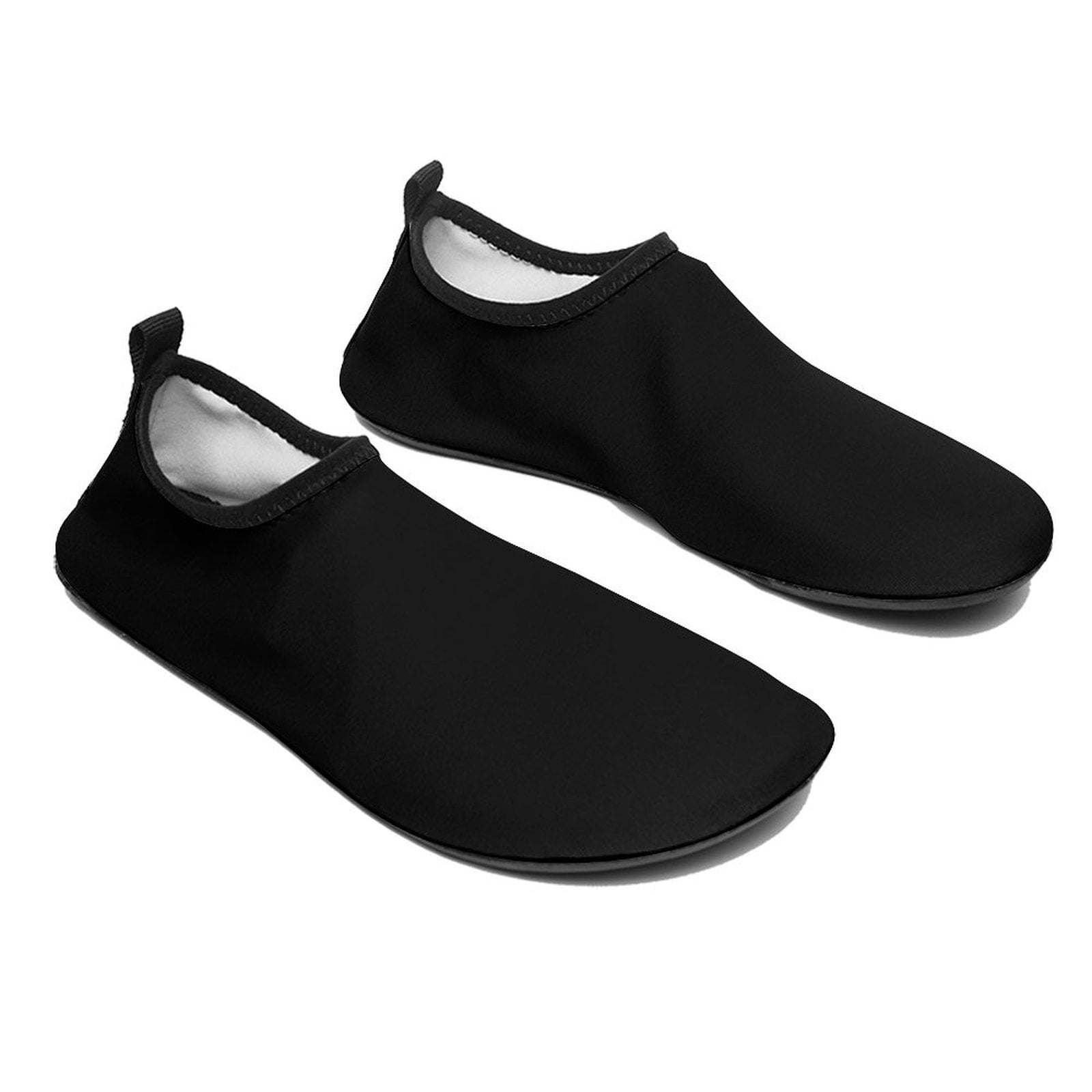 Pure Black Noble Water Shoes Beach Slip-on Shoes for Men Women Swim ...