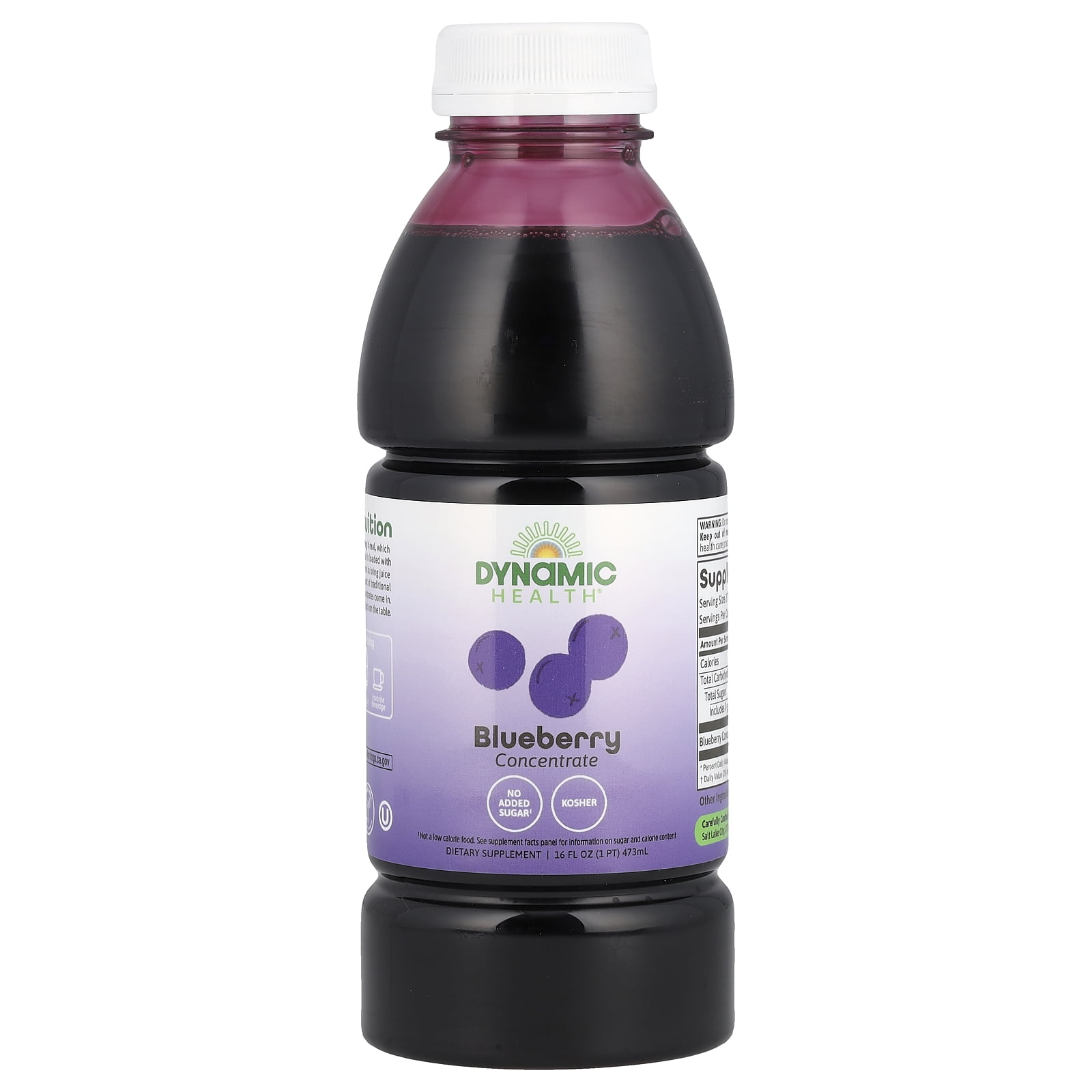 Pure Blueberry, 16 fl oz (473 ml), Dynamic Health Laboratories ...