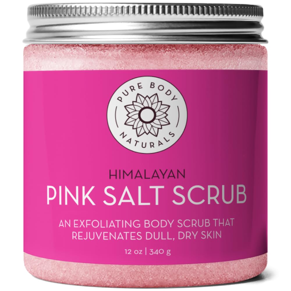 Pure Body Naturals Himalayan Salt Scrub, BSL1 12 ounces | Face, Body ...