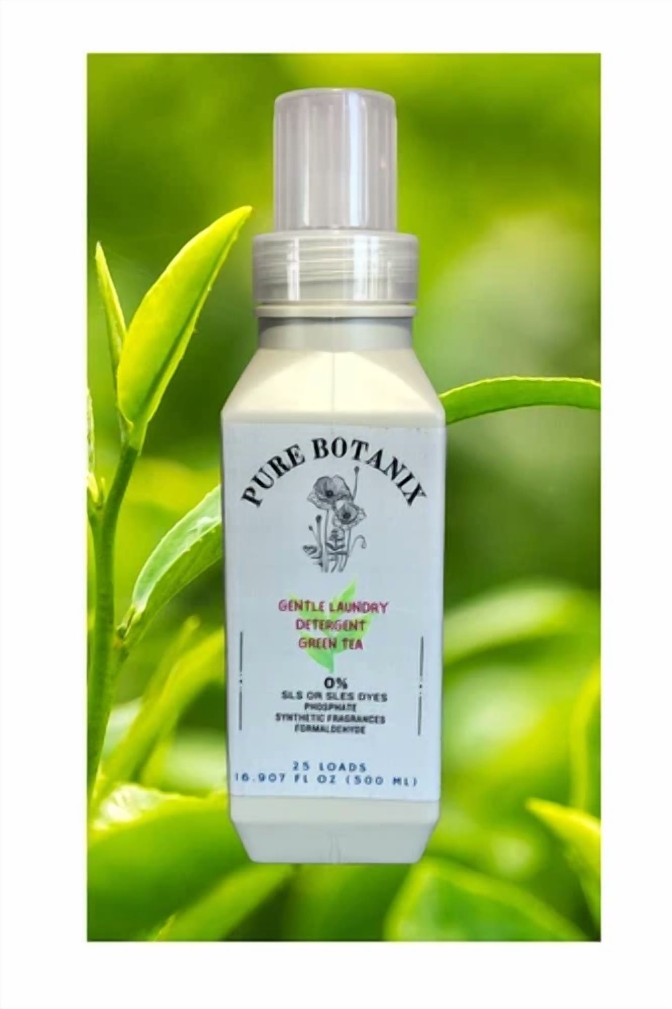 Pure Botanix Green Tea Gentle Laundry Detergent 27 Fl Oz - Walmart.com