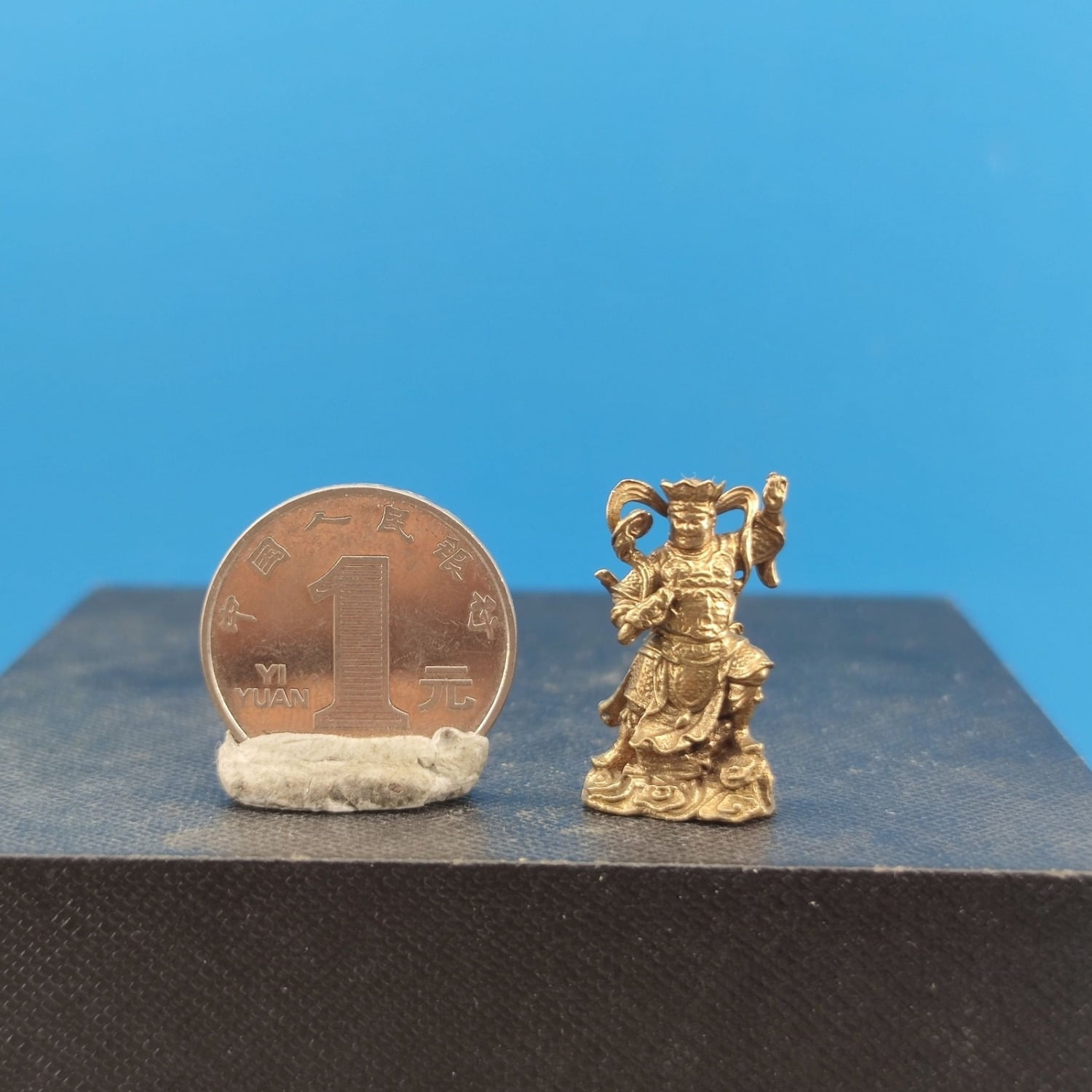 Pure Brass Four Heavenly Kings Buddha Statue Set Small Gate Keeper ...