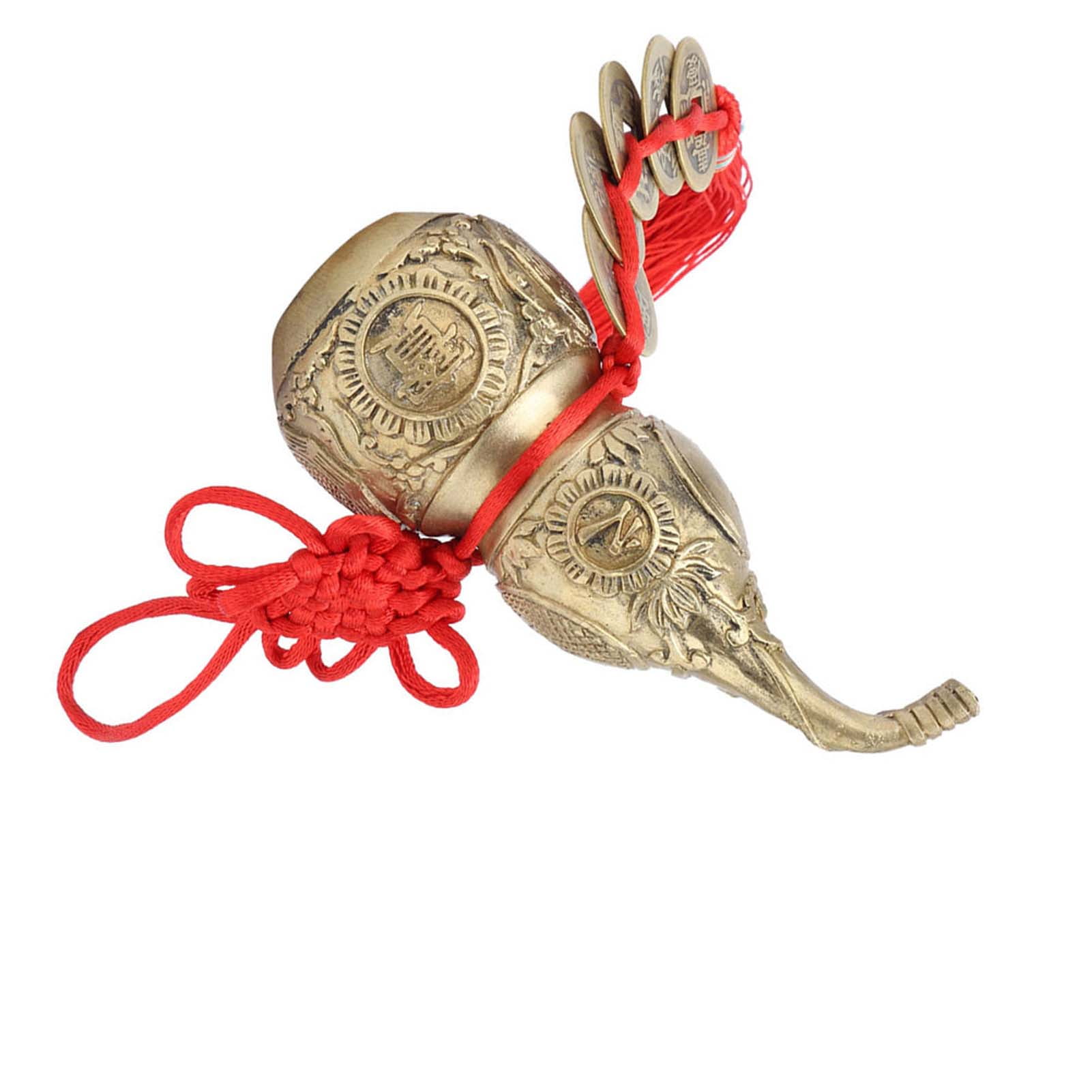 Pure Brass Wu Lou Cucurbit Gourd Home Decoration Symbol of Luck and ...