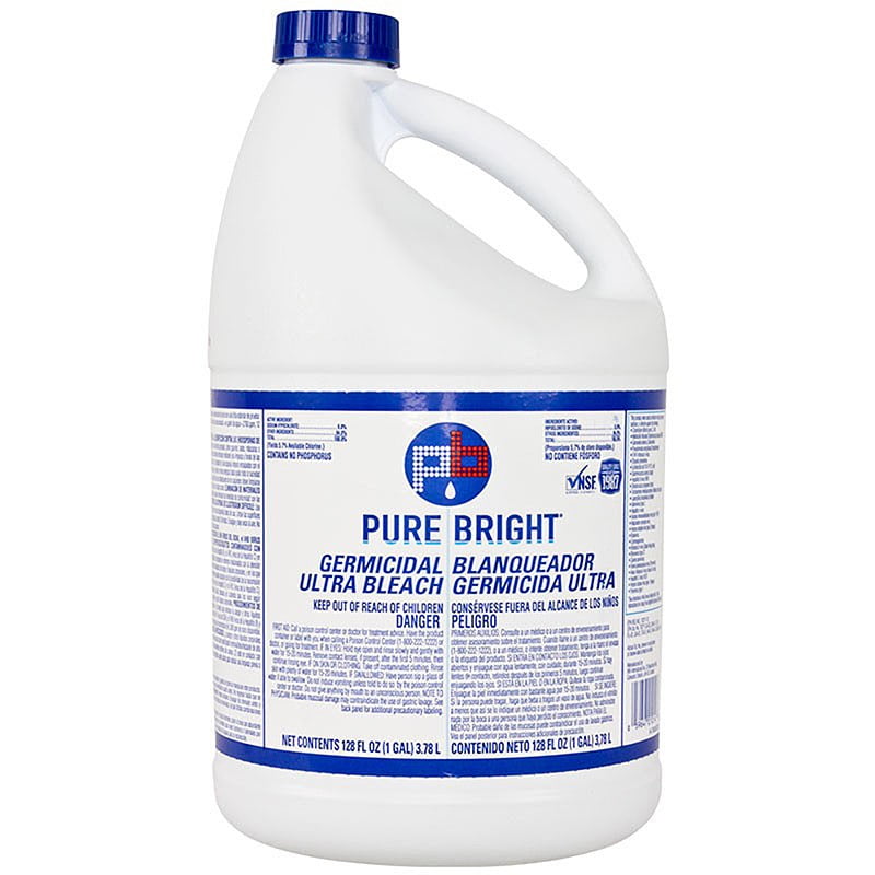 KIK Pure Bright Germicidal Ultra Liquid Bleach, Fragrance-Free, 1 ...