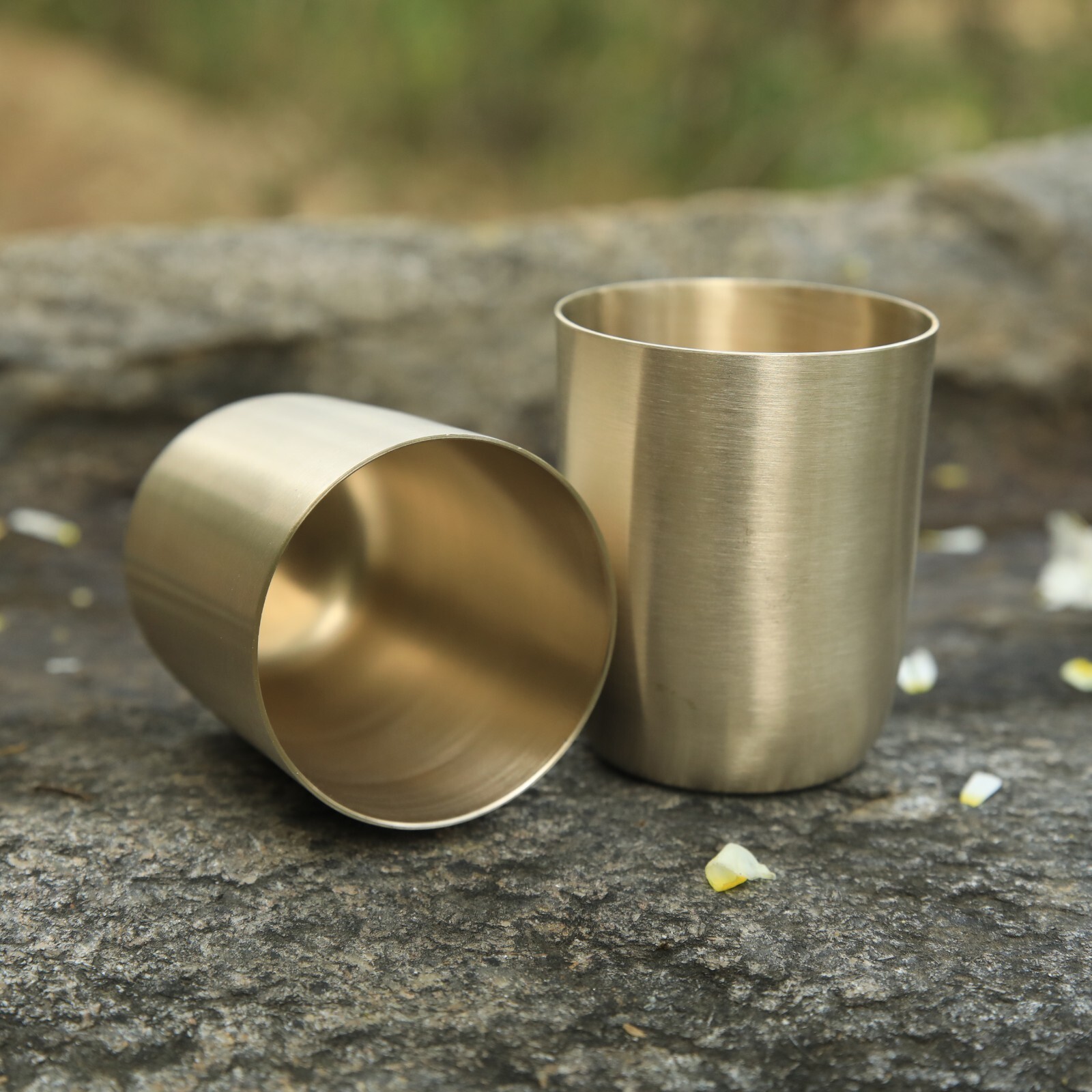 Pure Bronze Water Drinking Cup Glass Tumbler For Health Benefits Set Of ...