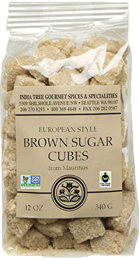 India Tree Demerara Brown Sugar Cubes from Mauritius| Fair Trade Vegan ...