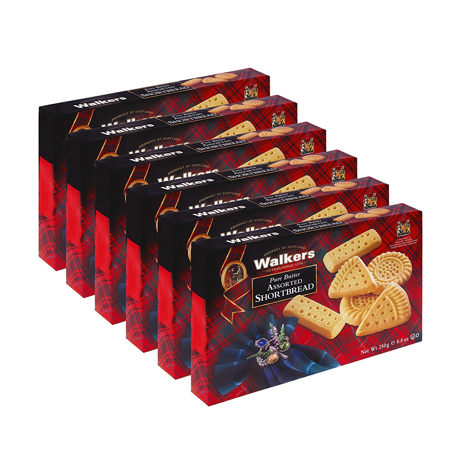 Pure Butter Assorted Shortbread - 18 Assorted Cookies Per Box (Pack Of ...