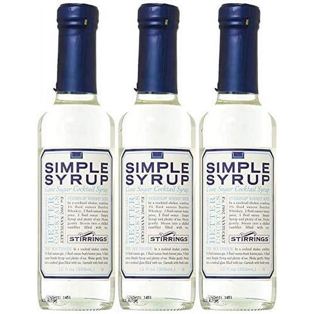 Pure Cane Simple Syrup Cocktail Mixer - Excellent Flavoring for Coffee ...