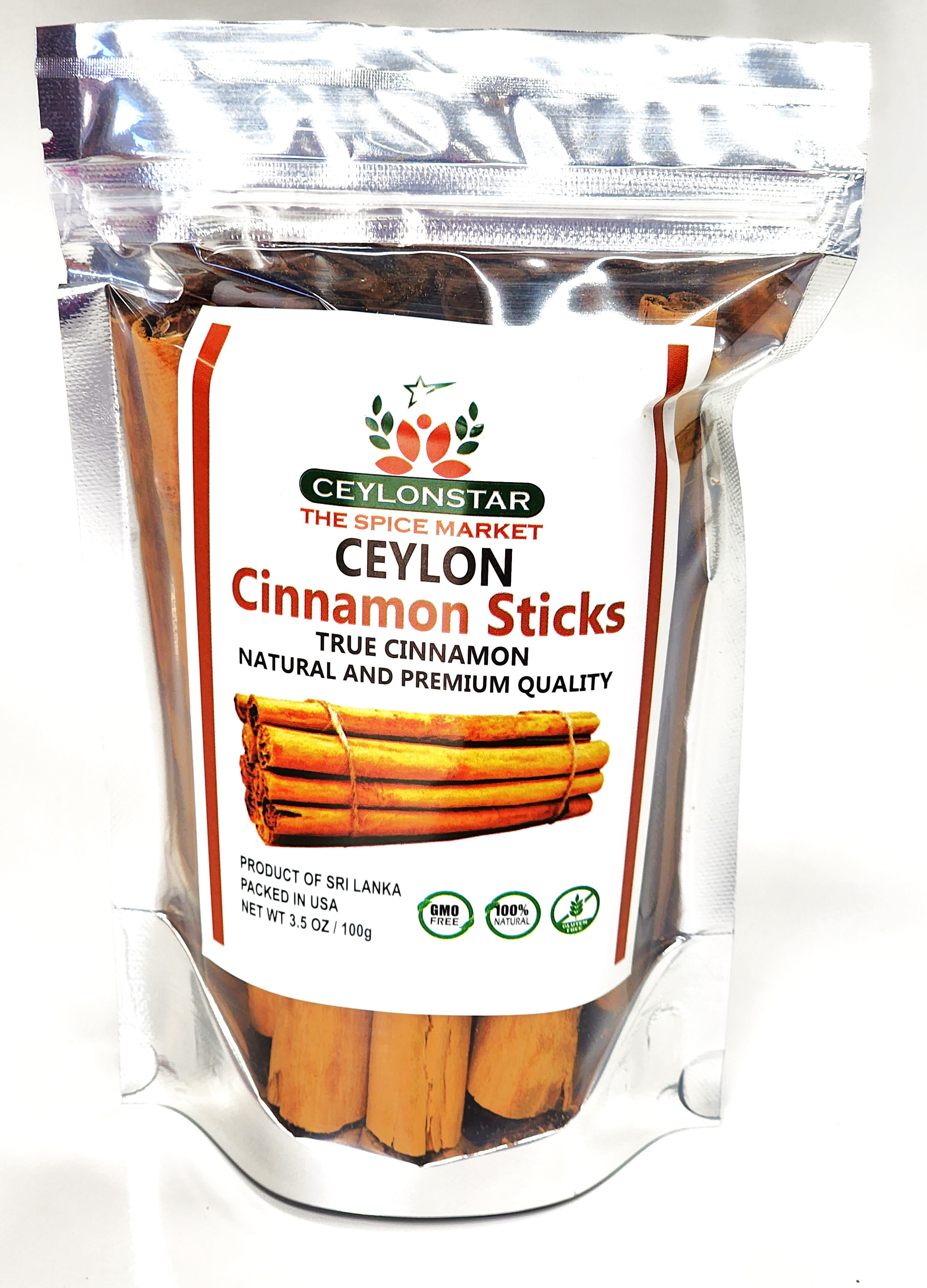Premium Cinnamon Sticks - 3.5 oz (100g): True Ceylon Spice, Product of ...