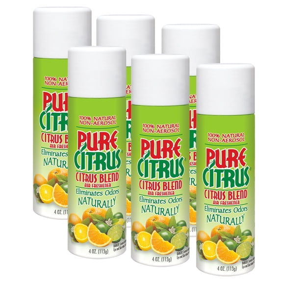 Pure Citrus Citrus Blend Air Freshener Spray 4 Oz, Odor Eliminator, 6 ...