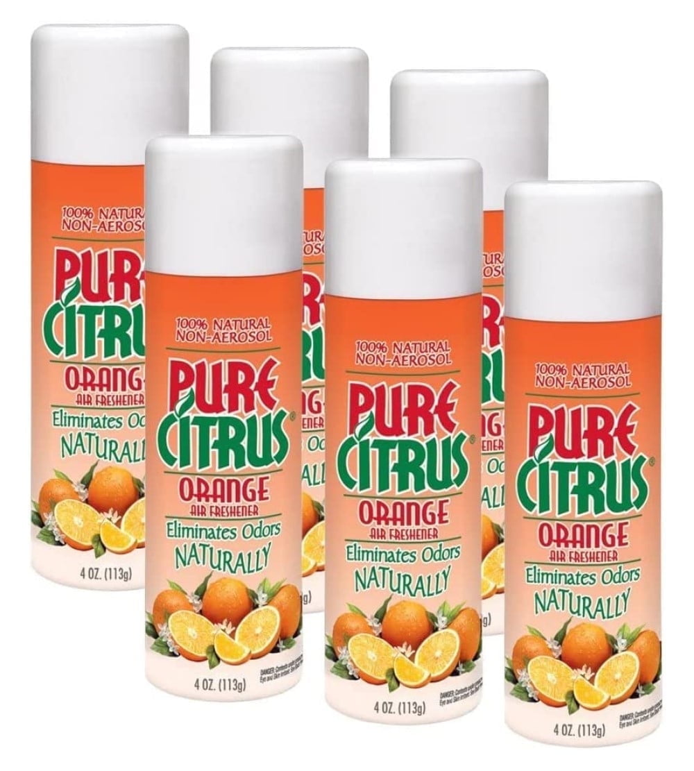 Pure Citrus Air Freshener Spray, Orange Scent, 4 fl oz (Pack of 6 ...