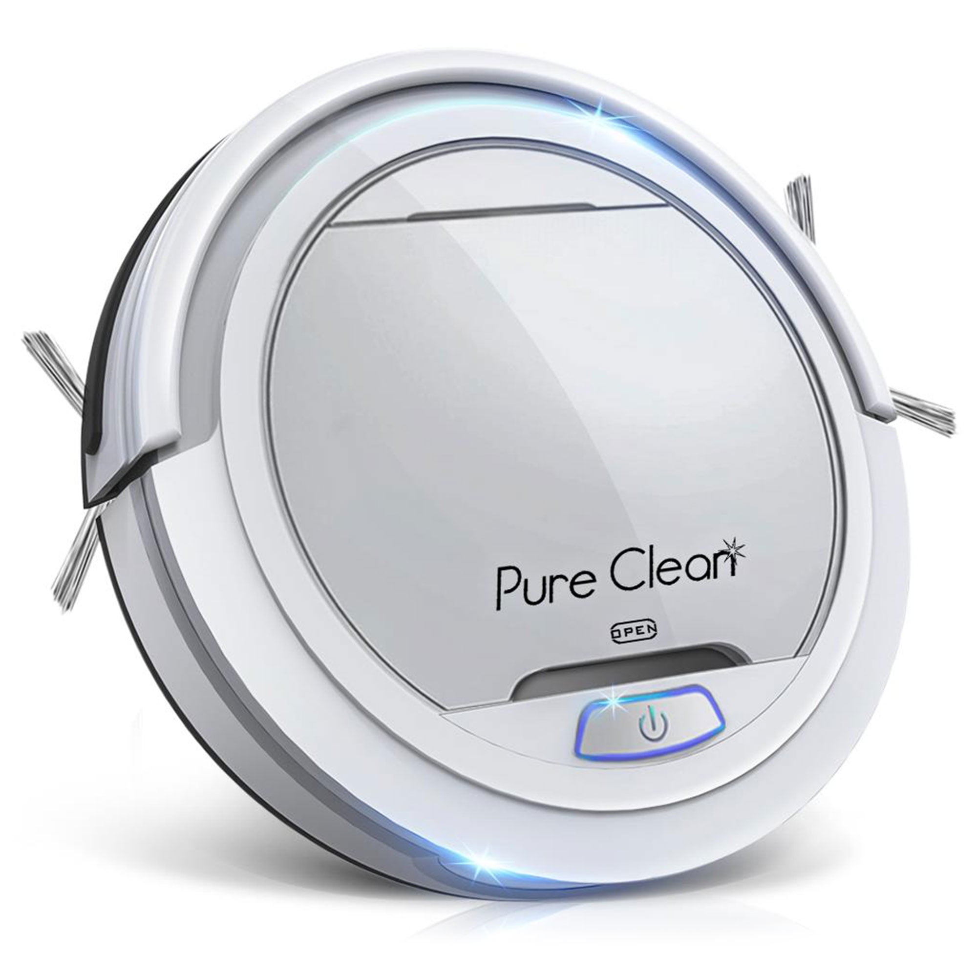 Pure Clean Smart Automatic Robot Vacuum, Cordless Vacuum Cleaner, Gray ...