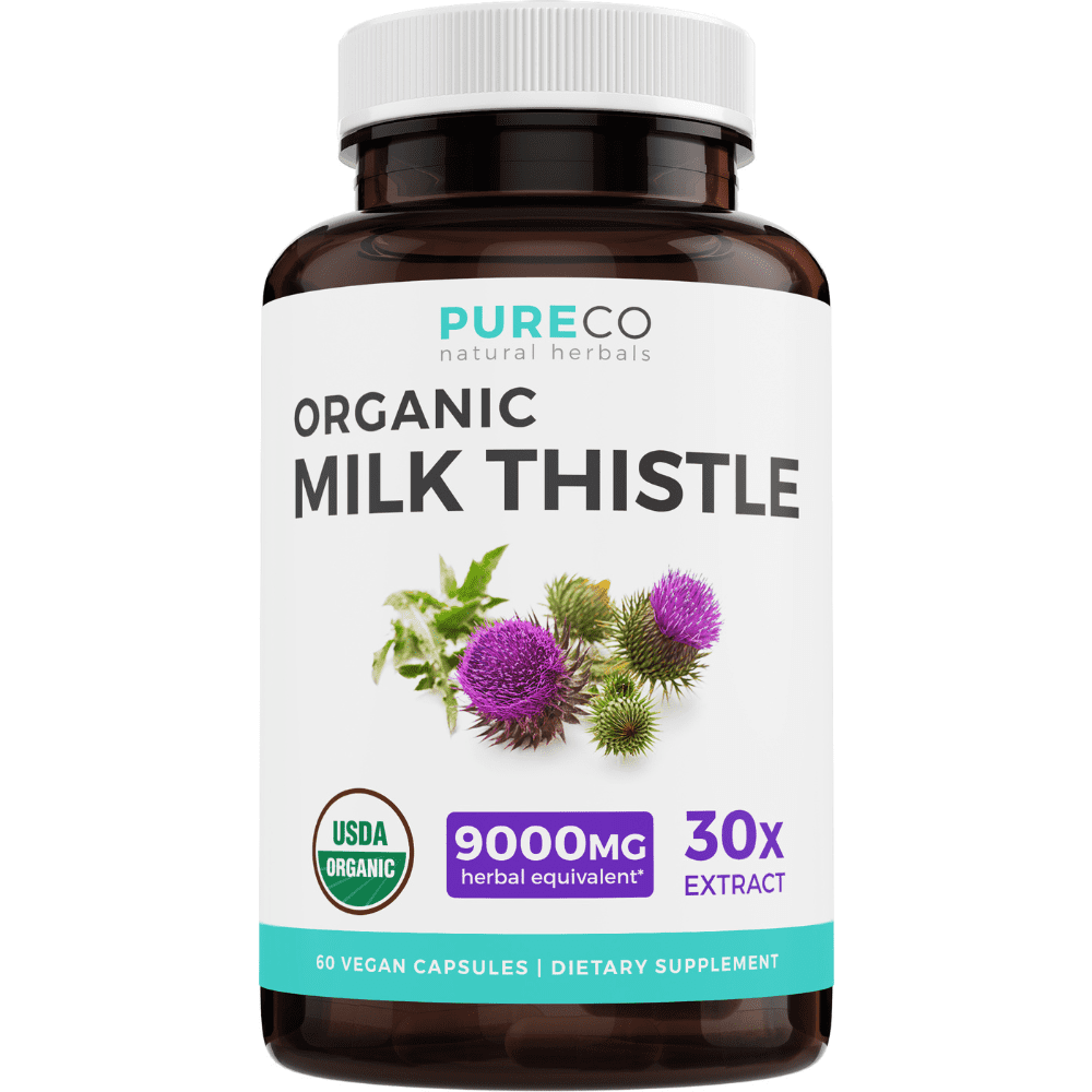 Pure Co Organic Milk Thistle Extract Vegan Super Concentrated 30 1
