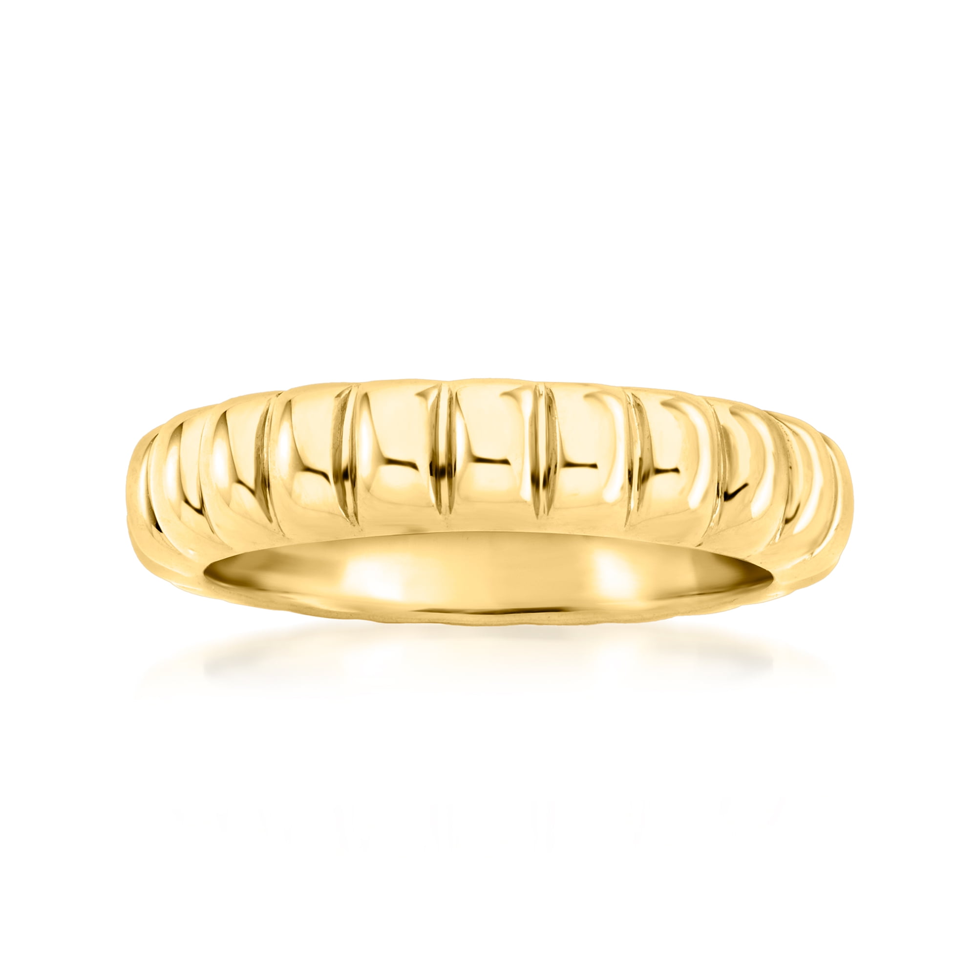 Pure Collection by Ross-Simons 18kt Gold Vermeil Bubble-Pattern Ring ...