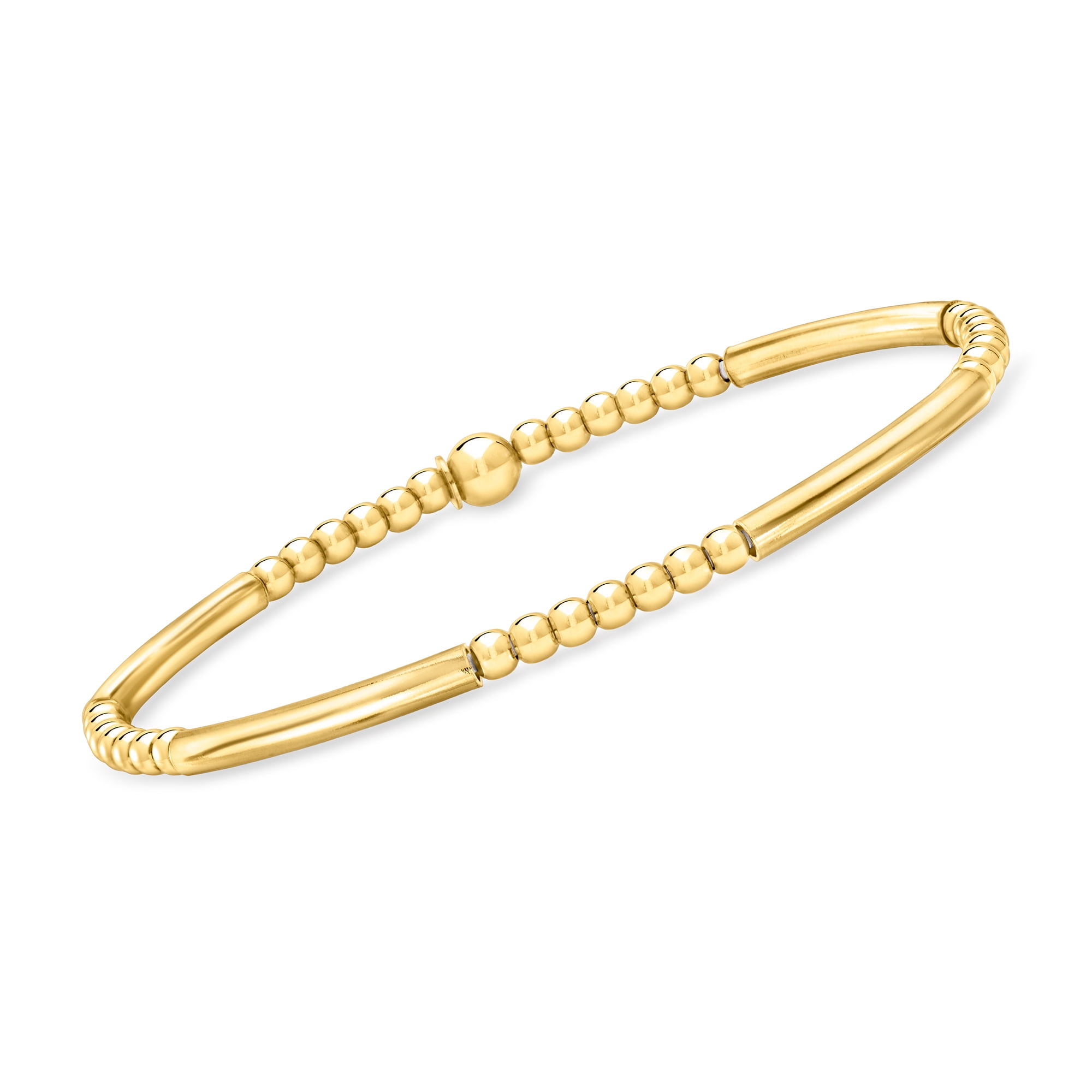 Pure Collection by Ross-Simons Italian 18kt Gold Over Sterling Round ...