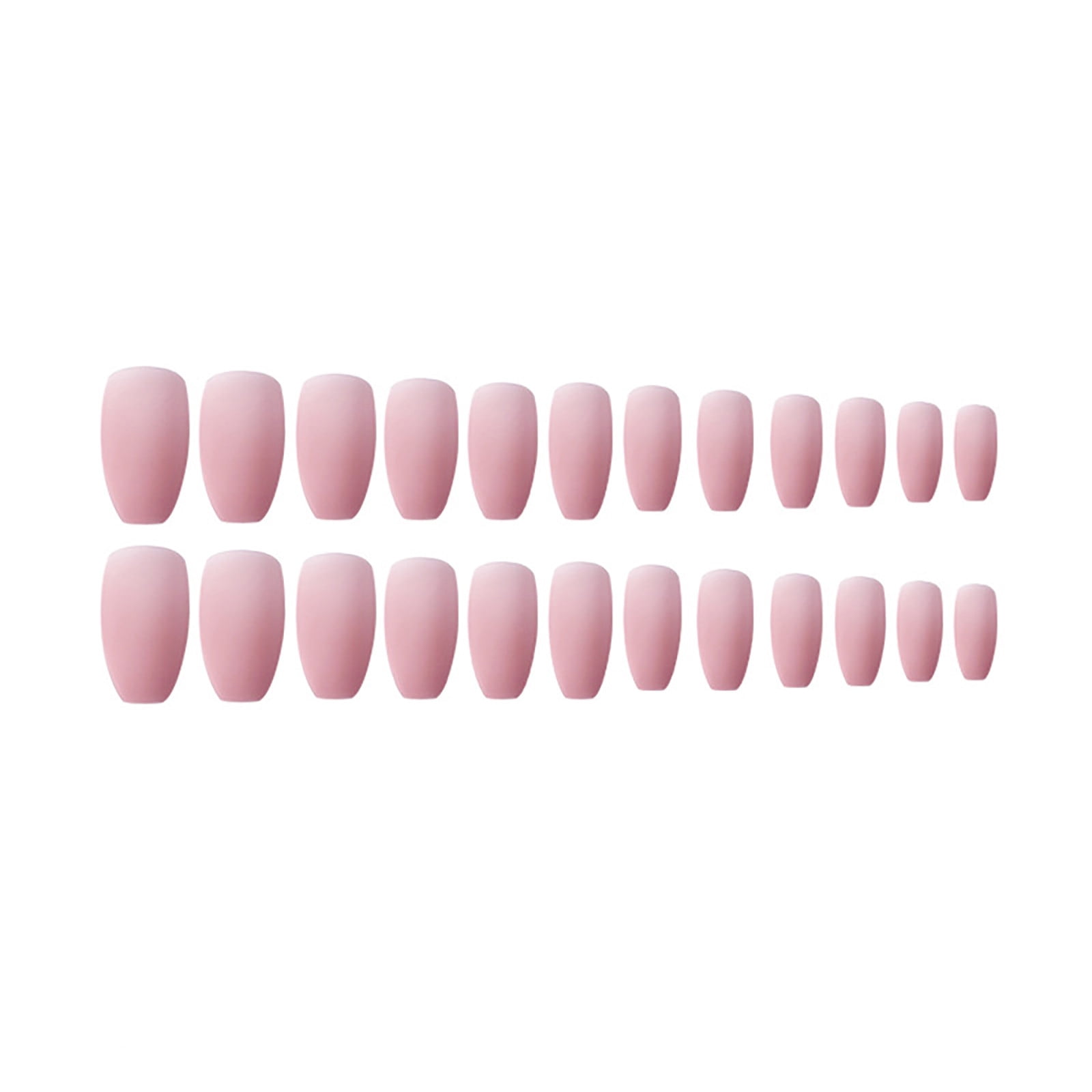 Pure Color Glossy Wearing Nails Finished Nails 24 Pieces Finished ...