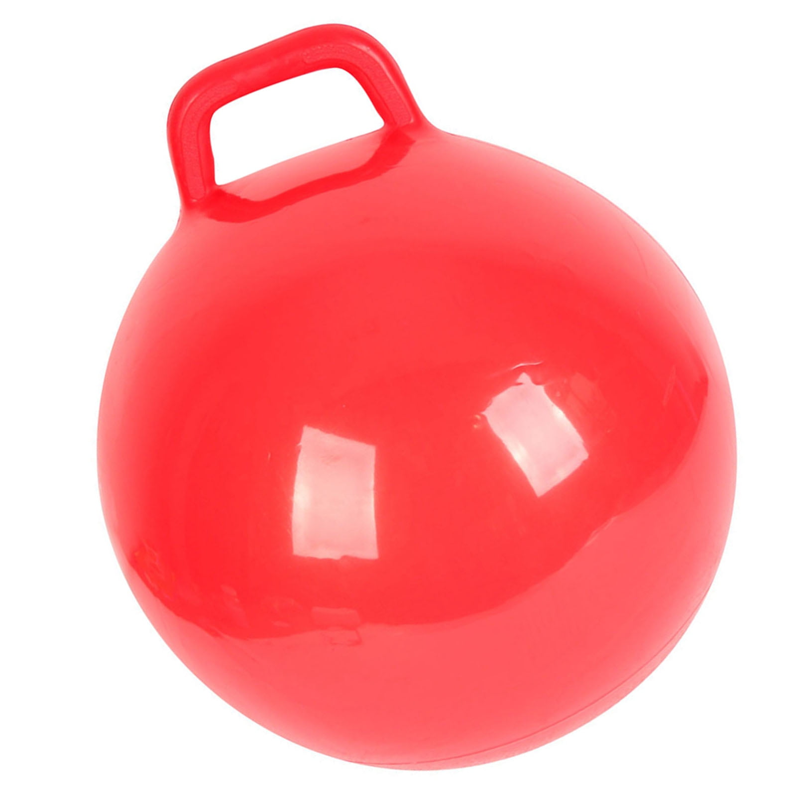 Pure Color Inflatable Bouncing Ball Kids Jumping Hop Ball With Handle ...