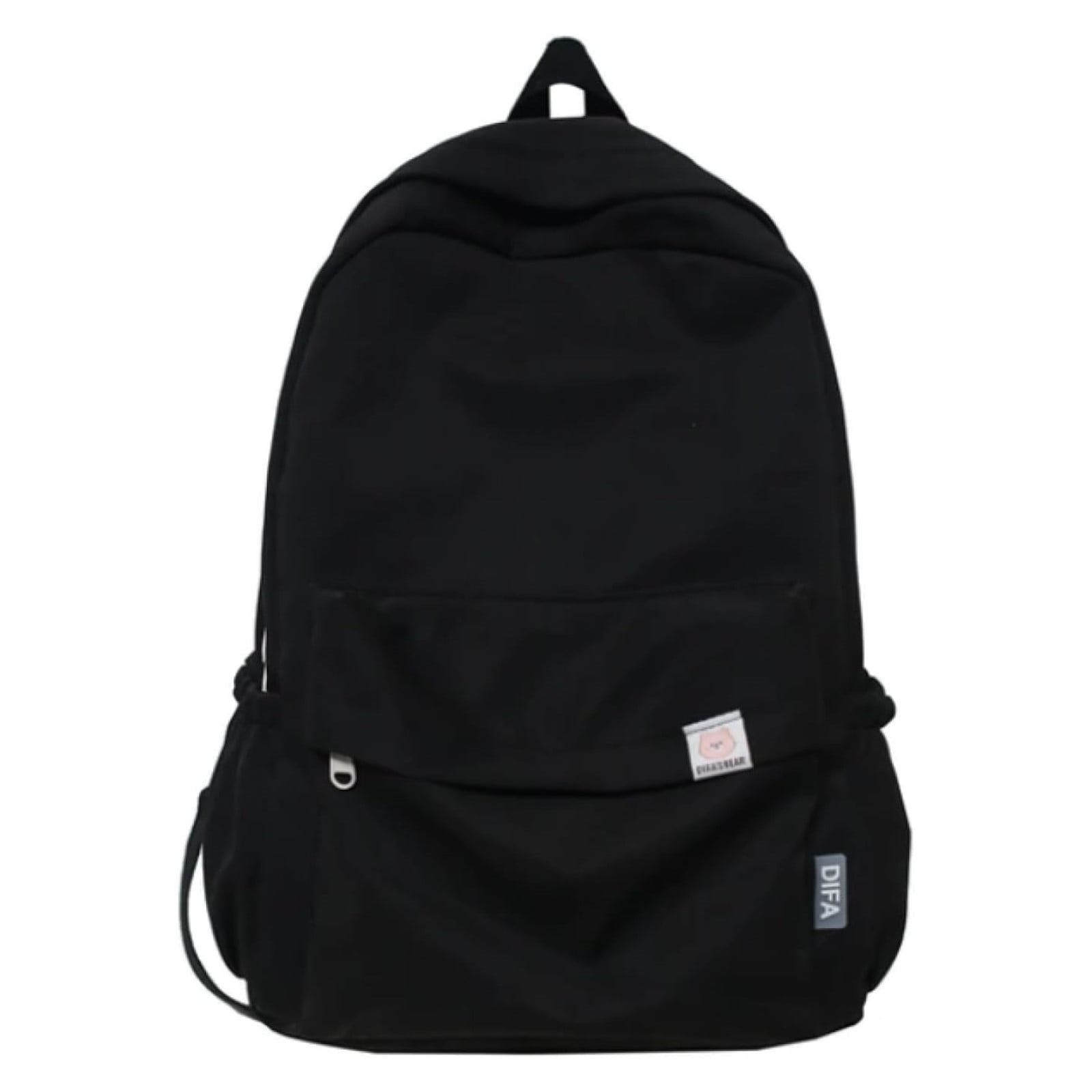 Pure Color Large-capacity Student School Bag Backpack Ergonomic ...