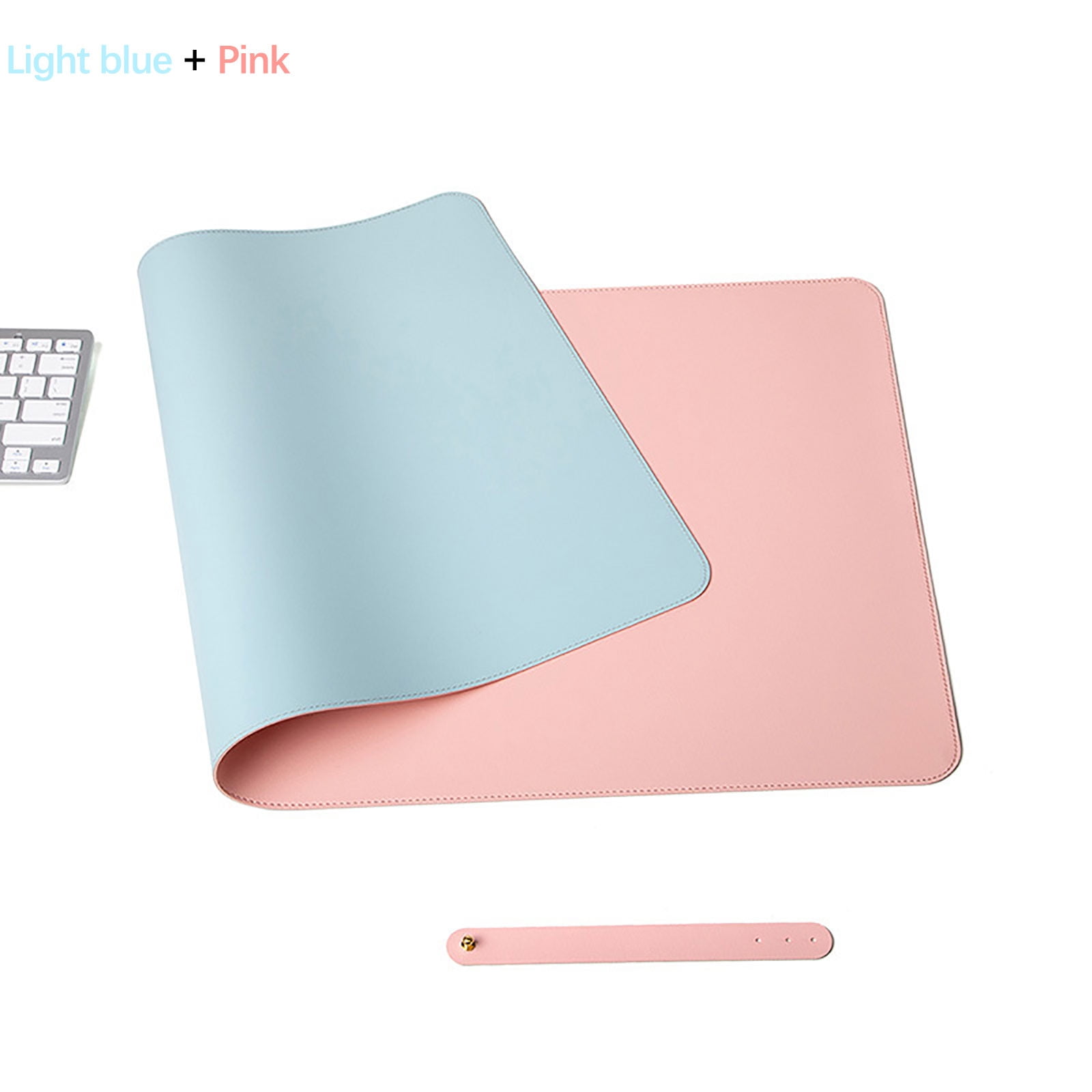 Pure Color Leather Mouse Pad Large Desk Pad Home Office Laptop Leather ...