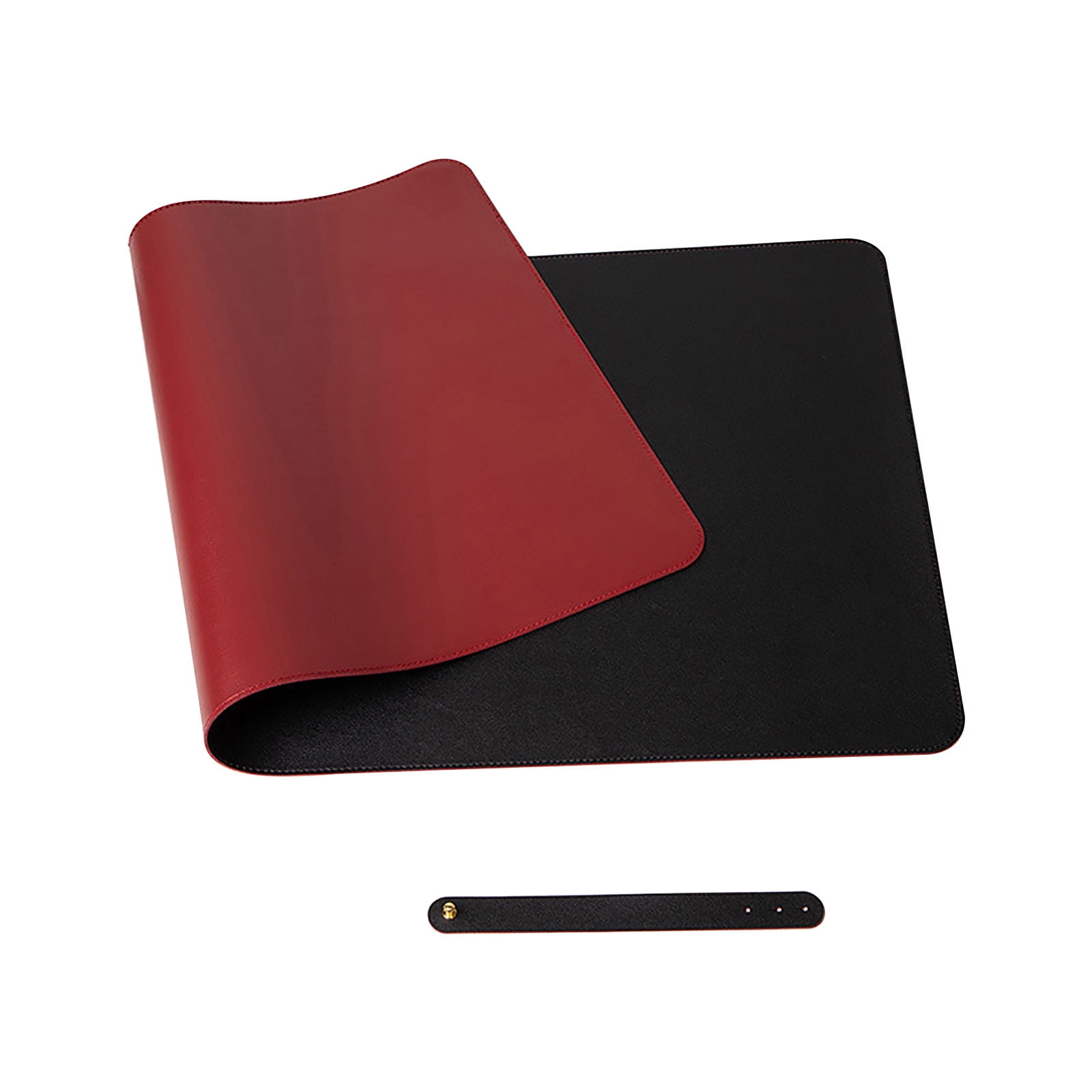 Pure Color Leather Mouse Pad Large Desk Pad Home Office Laptop Leather ...