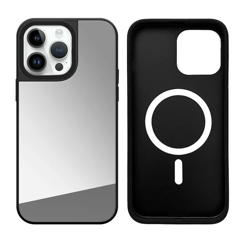 Pure Color for IPHONE 11 12 13 14 15 16 Pro Max Mirror Surface MagSafe ...