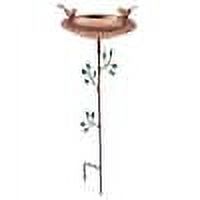 Pure Copper Birdbath, Featuring Two Copper Birds and a Tree Themed ...
