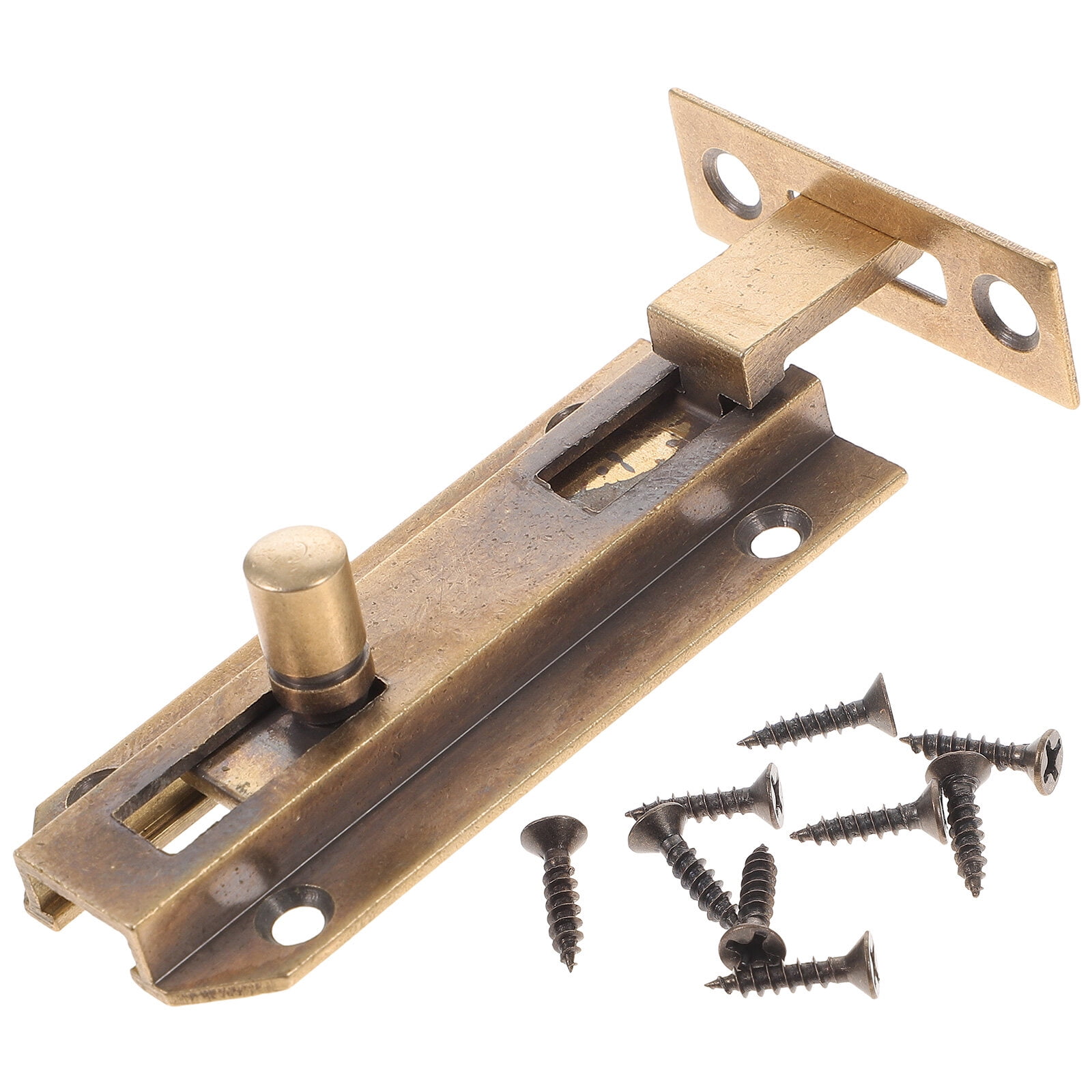 Pure Copper Cabinet Door Latch Latches Sliding Lock French Flush Bolt ...