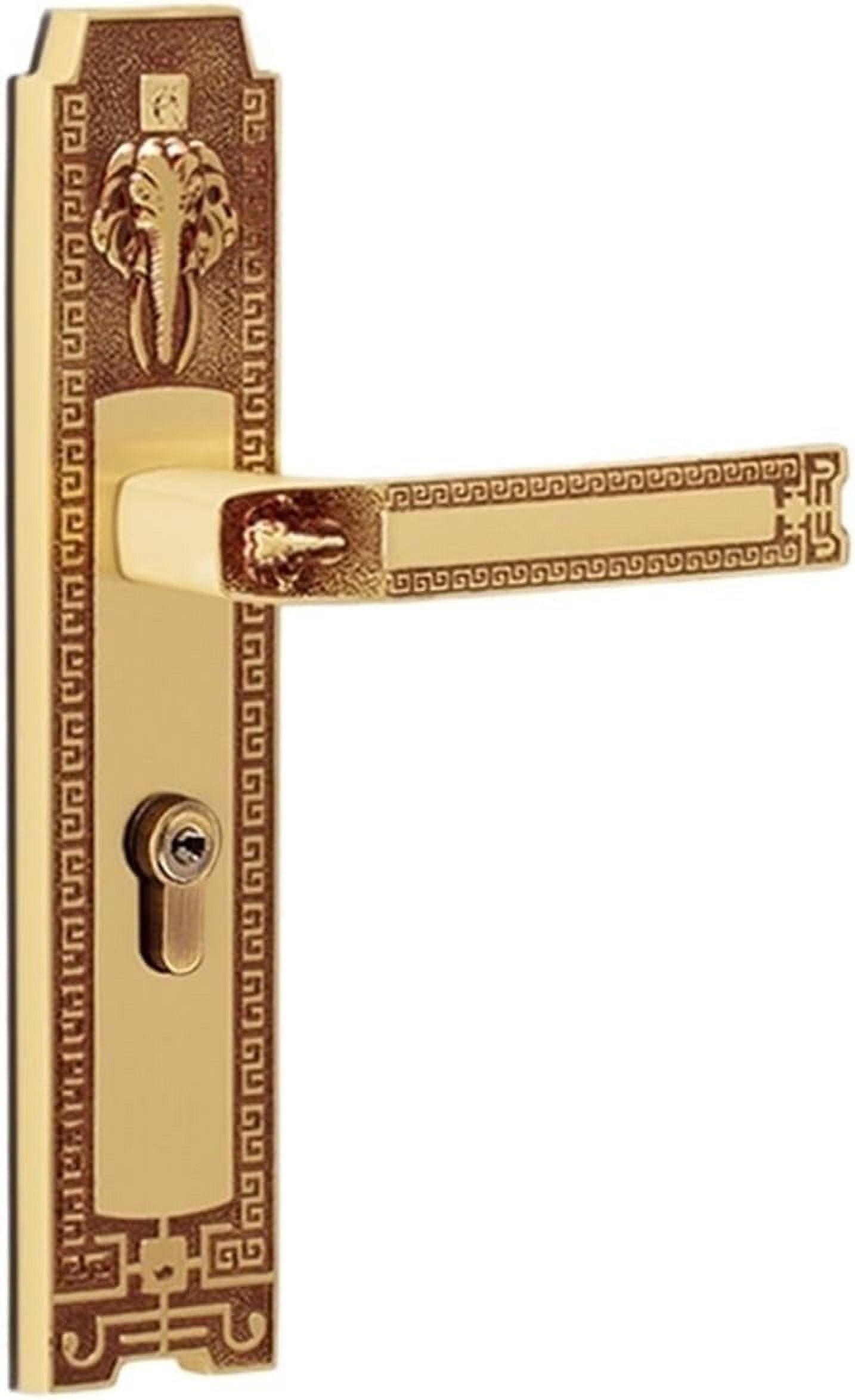 Pure Copper Door Lock Indoor Solid Thickened Silent Brass Handle ...
