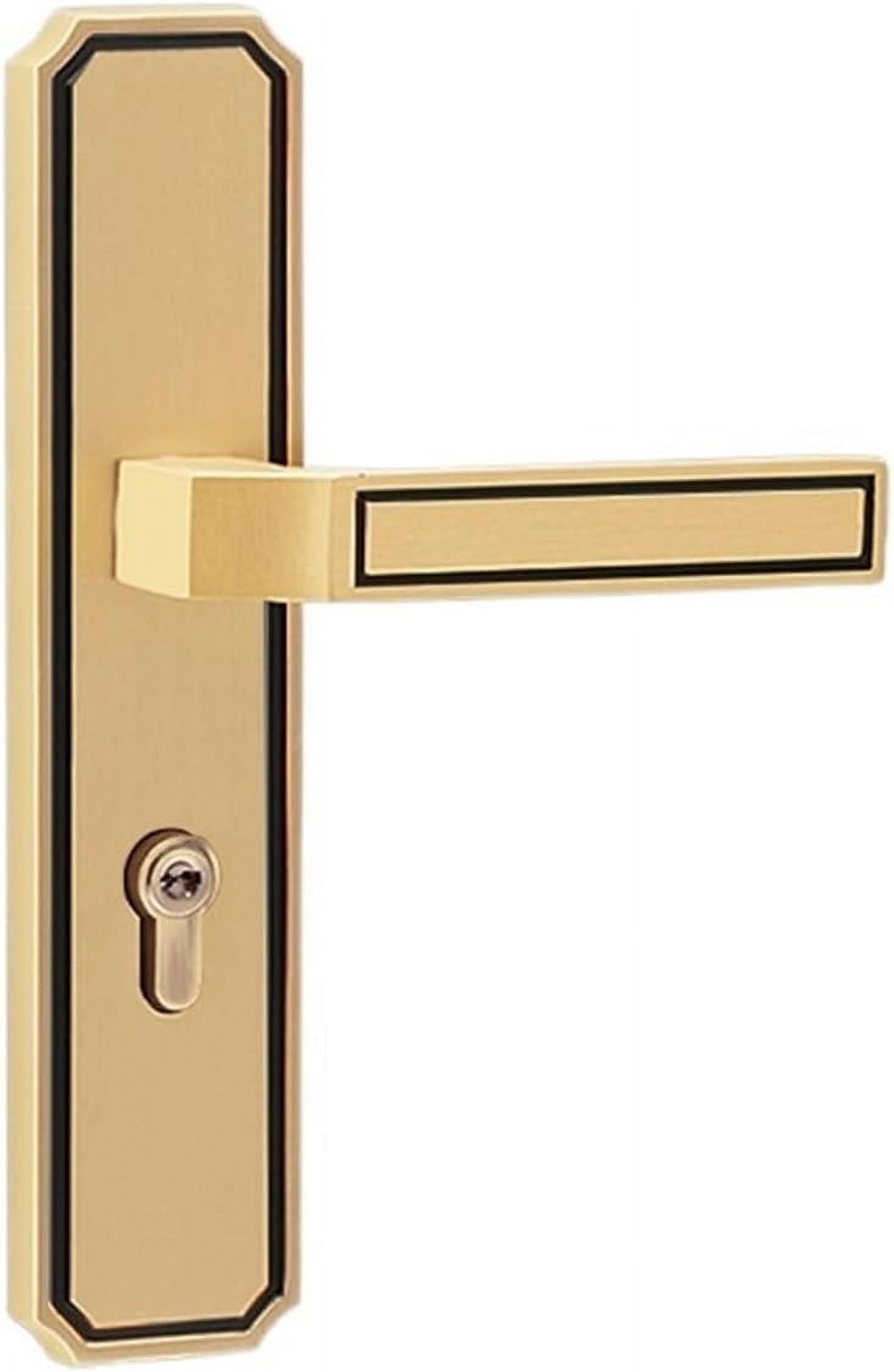 Pure Copper Door Lock Indoor Solid Thickened Silent Brass Handle ...