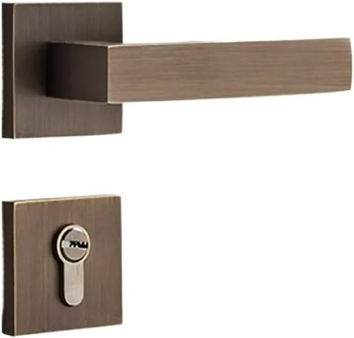 Pure Copper Door Lock Indoor Wooden Door Light Luxury All Copper Solid ...