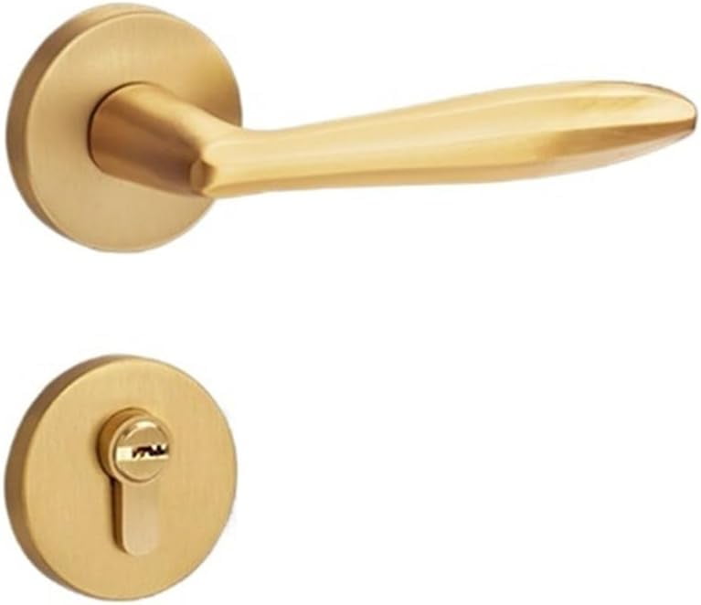 Pure Copper Door Lock Thickened Solid Silent Type All Copper Handle ...