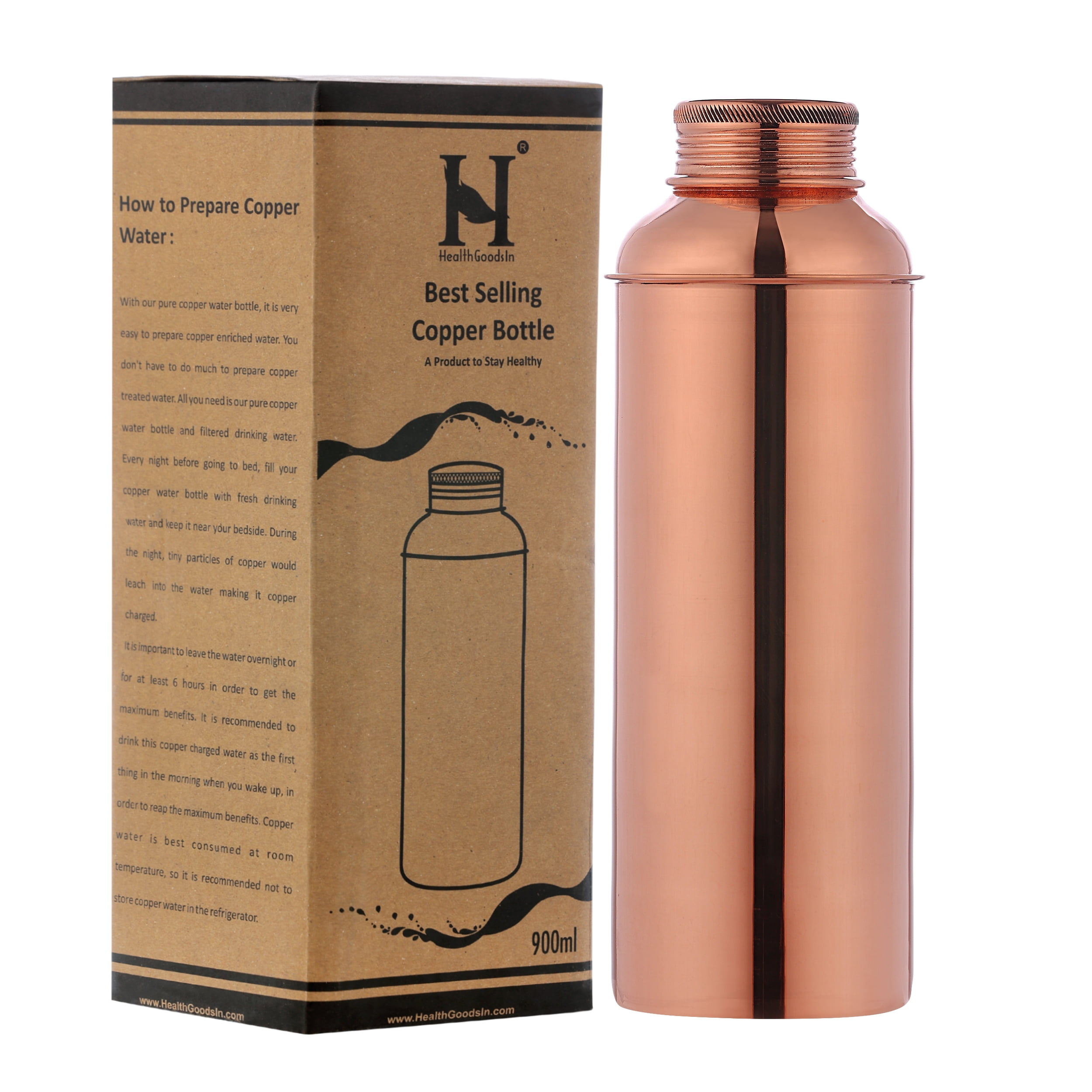 Pure Copper Fanta Bottle UNLINED, UNCOATED and LACQURE FREE for ...
