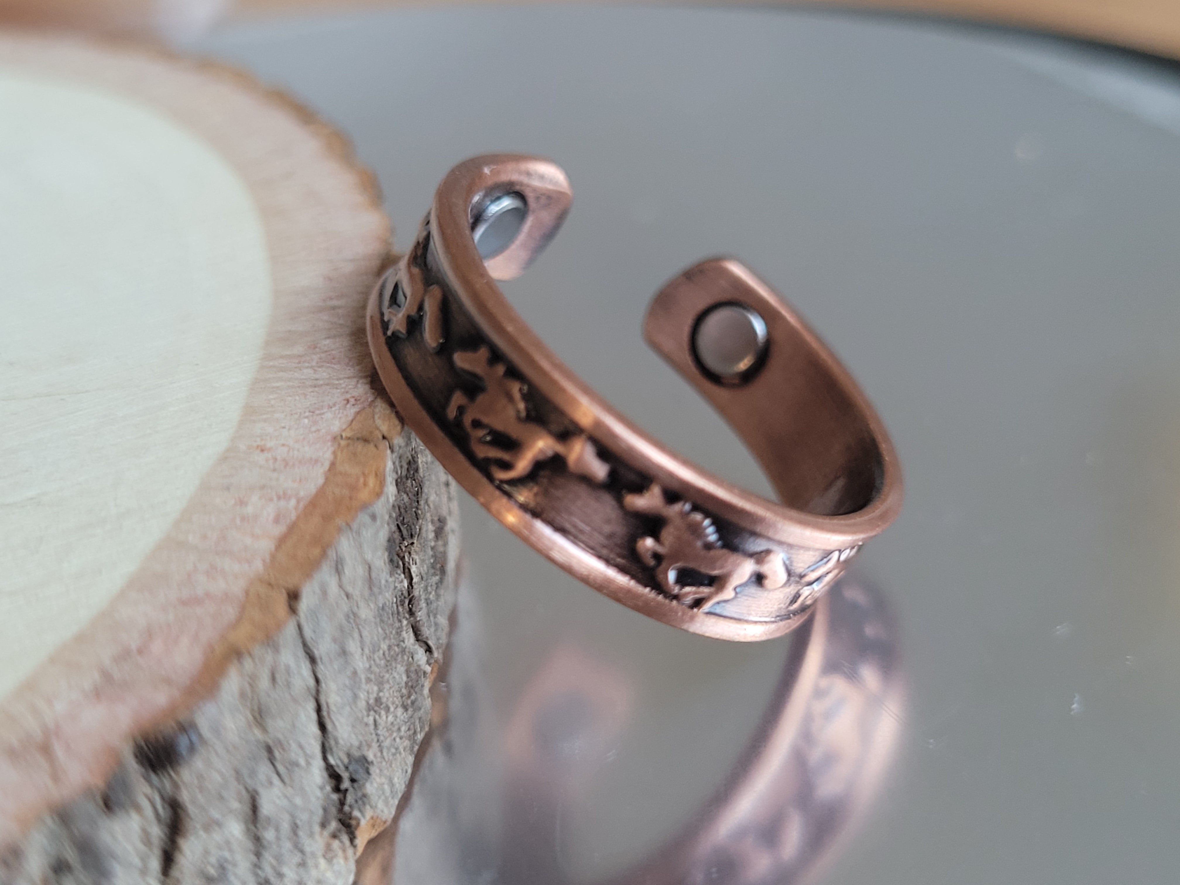 M Dream Pure Copper Magnetic Ring, Adjustable Jewelry for Arthritis ...