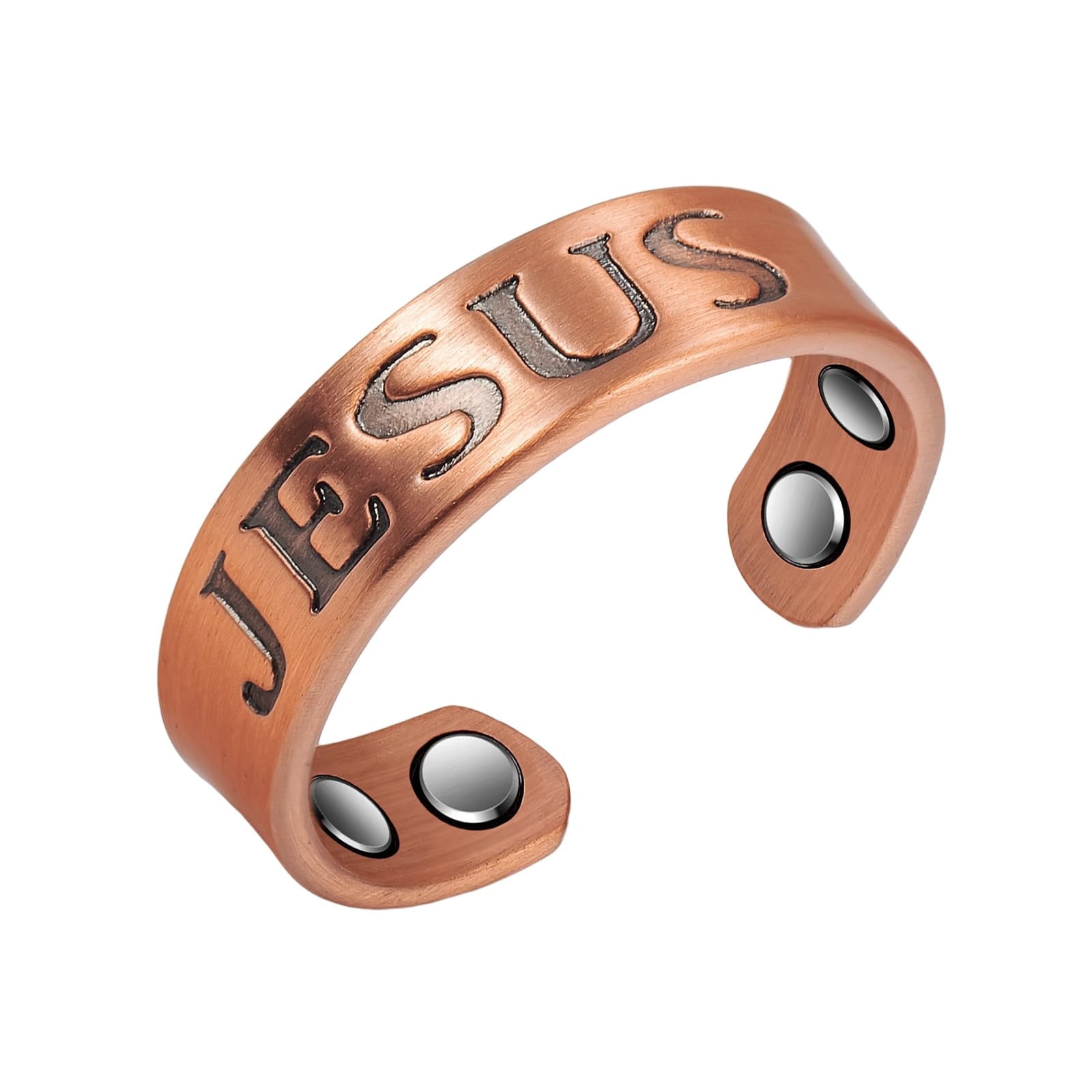 Wollet Pure Copper Magnetic Rings for Women, Christian Jewelry Rings ...