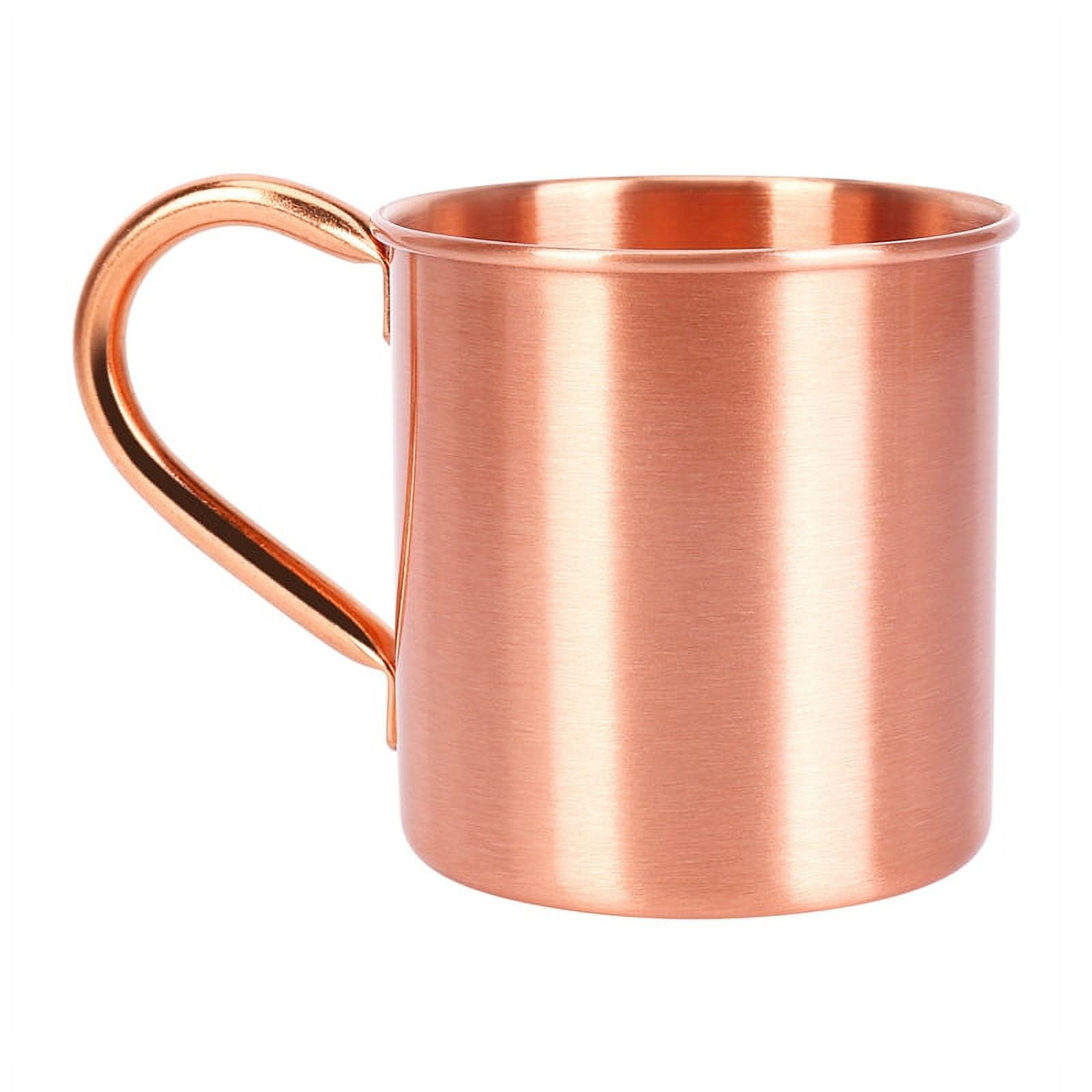 Pure Copper Mug Solid Smooth Without Inside Liner For Cocktail Coffee Beer Milk Water Cup Home ...
