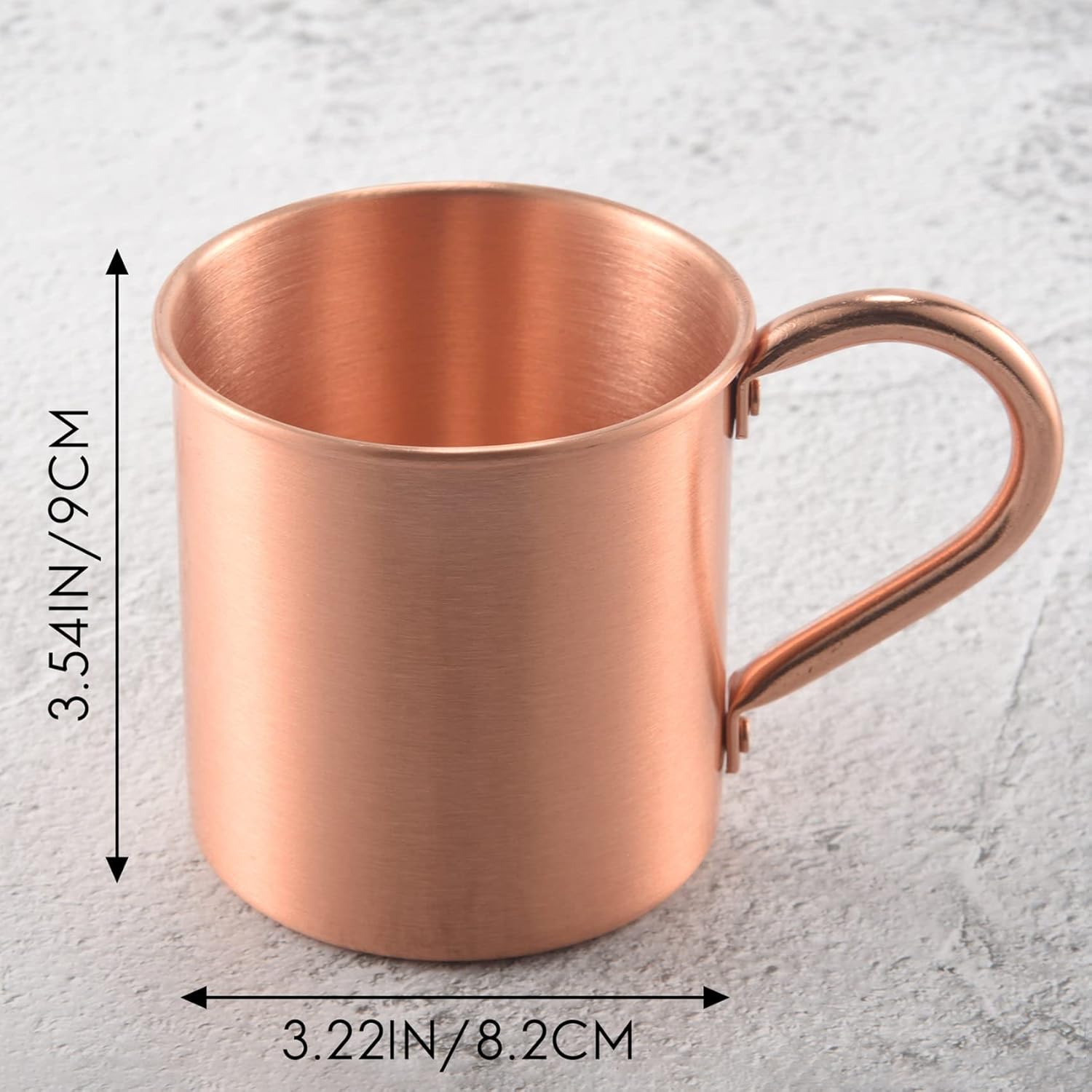 Pure Copper Mug Solid Smooth Without Inside Liner For Cocktail Coffee Beer - Walmart.com
