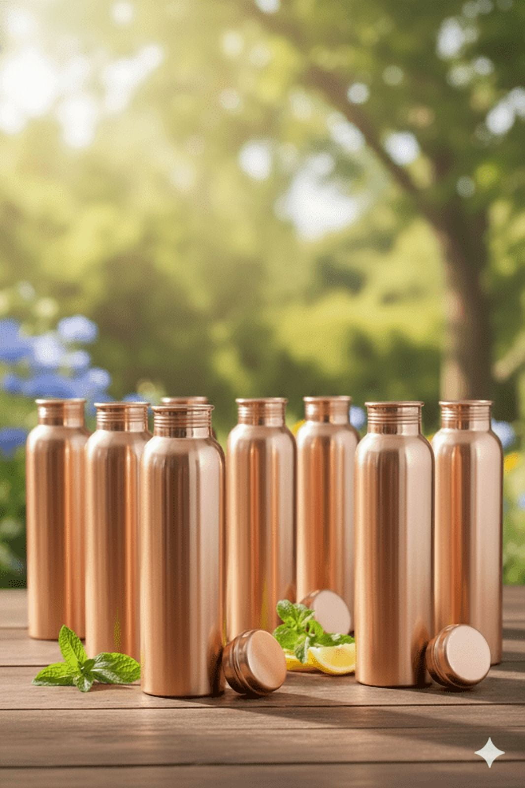 Pure Copper Plain Water Bottle | Ayurvedic Leak-Proof Drinkware for ...