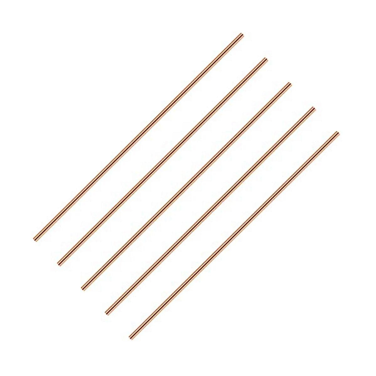 Pure Copper Round Rod 11.8 Inch Length Bare Copper Metal Rod Solid ...