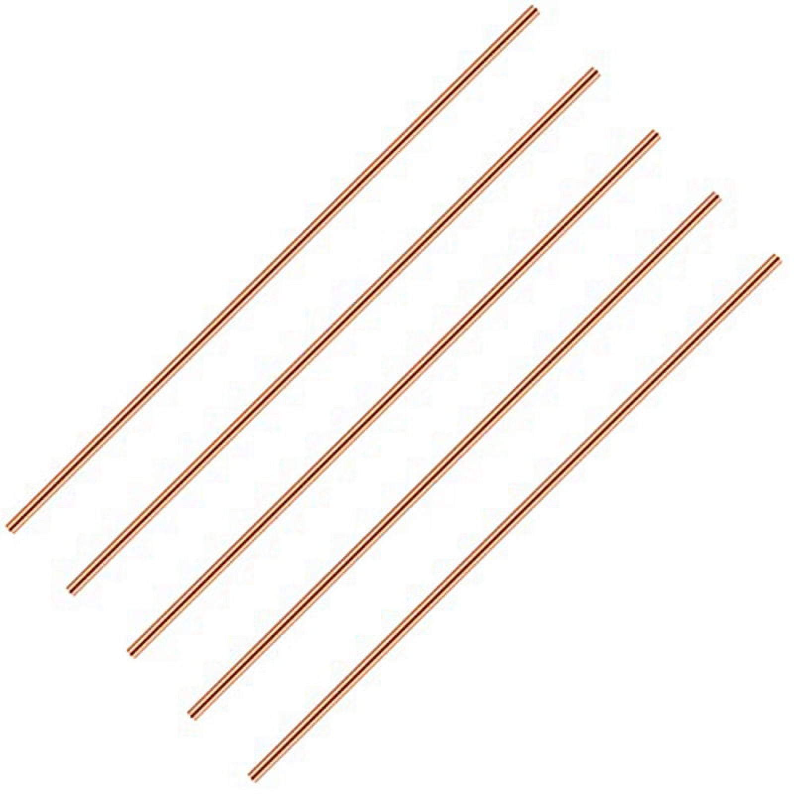 Pure Copper Round Rod 11.8 Inch Length Bare Copper Metal Rod Solid ...